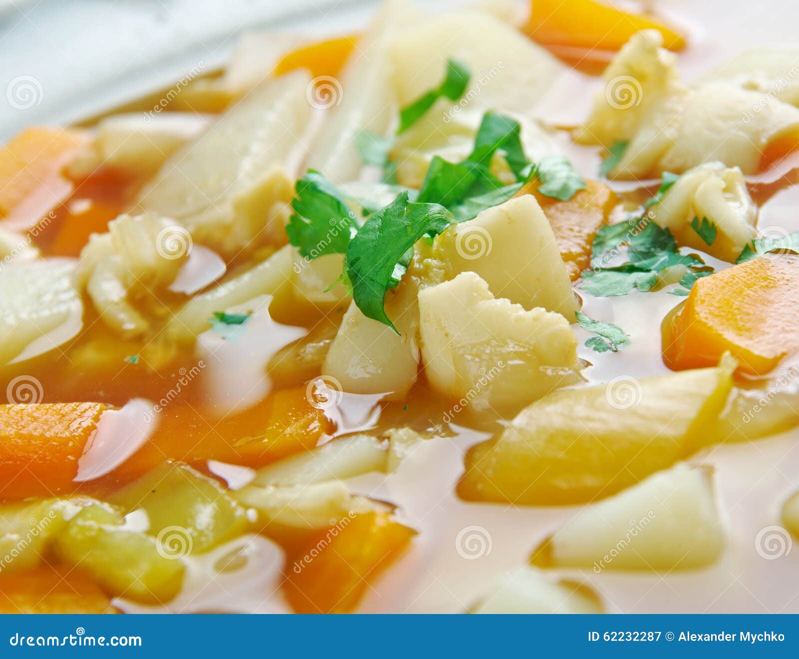 Red Conch Chowder stock image. Image of dinner, yellow - 62232287