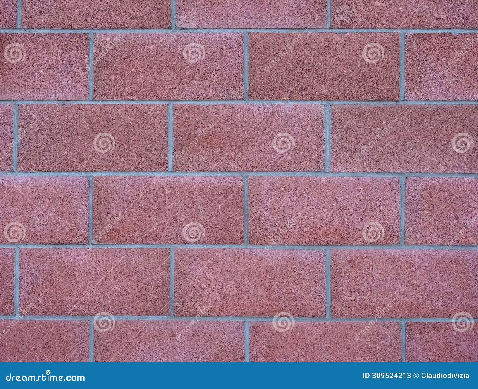 Red Concrete Block Wall Background Stock Image - Image of space ...