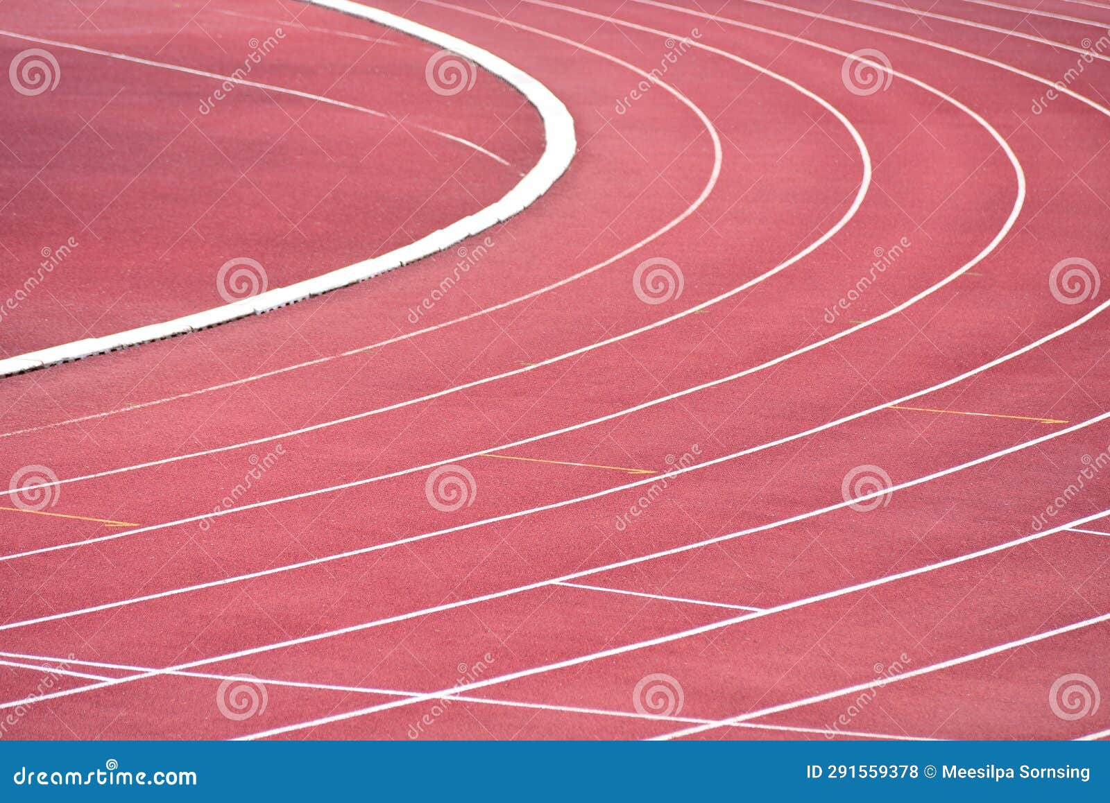 Red Concrete Road Running Track Stock Photo - Image of background ...