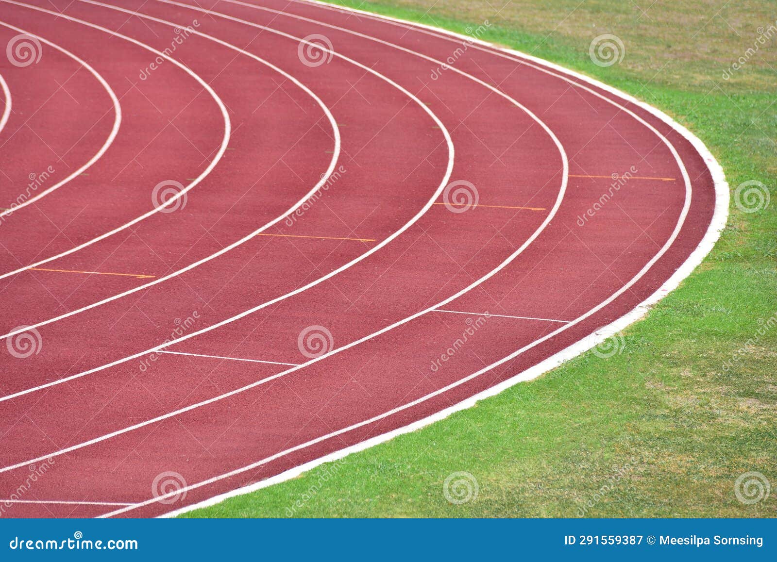 Red Concrete Road Running Track Stock Image - Image of empty ...