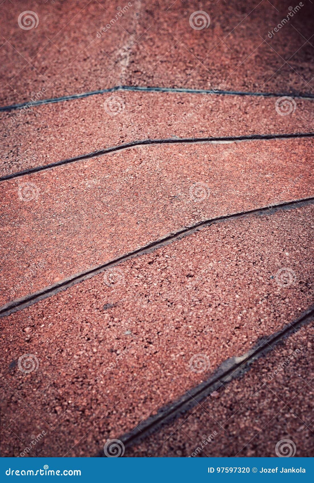Red concrete tiles stock photo. Image of decorative, design - 97597320