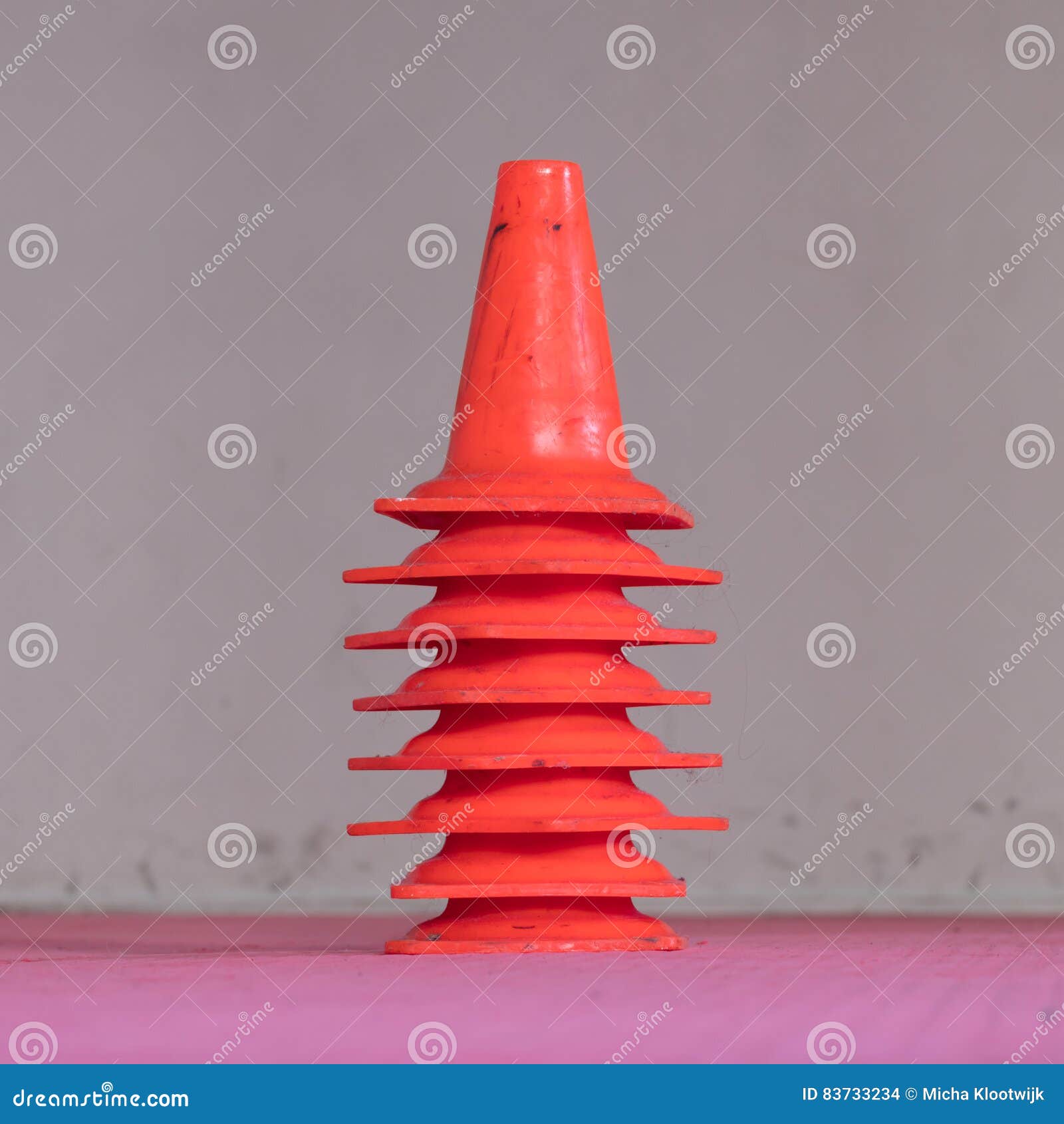 Red cone in a gym stock photo. Image of retro, healthcare - 83733234