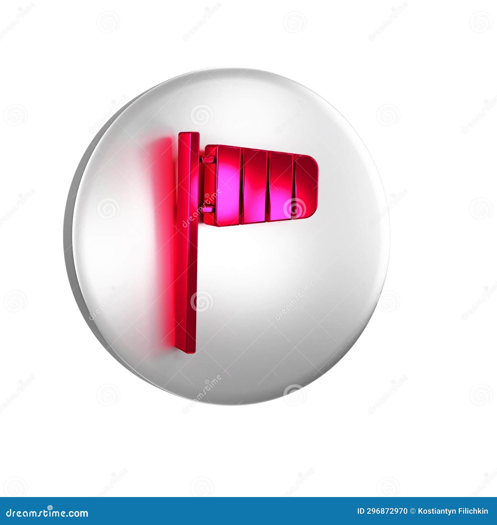 Red Cone Meteorology Windsock Wind Vane Icon Isolated on Transparent ...