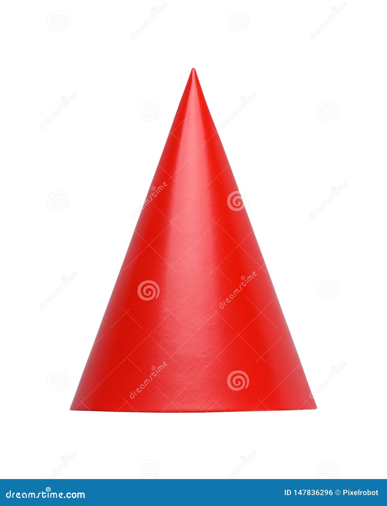 Red Cone Party Hat stock photo. Image of birthday, celebration - 147836296