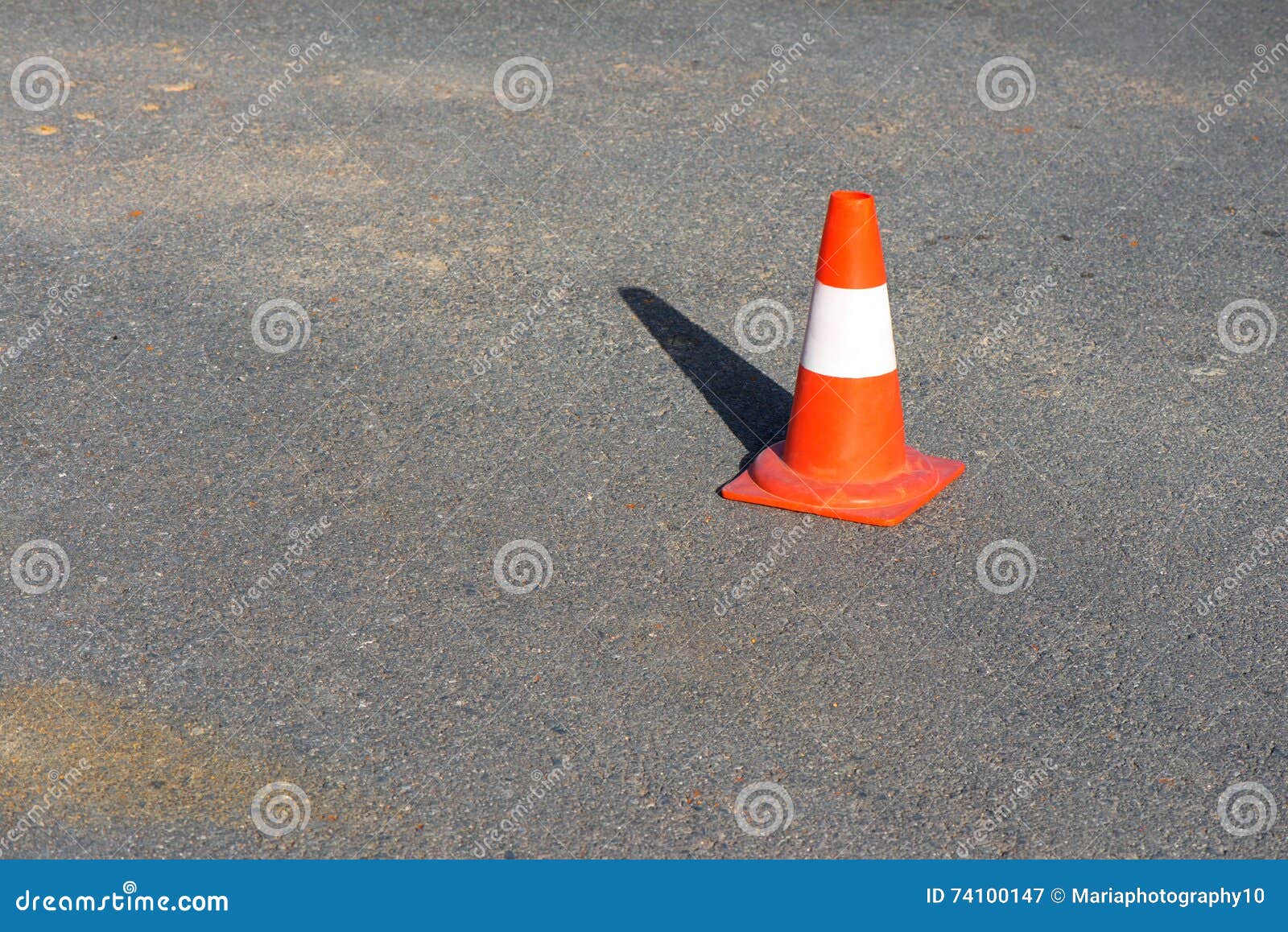 Red cone stock image. Image of road, danger, guard, construction - 74100147