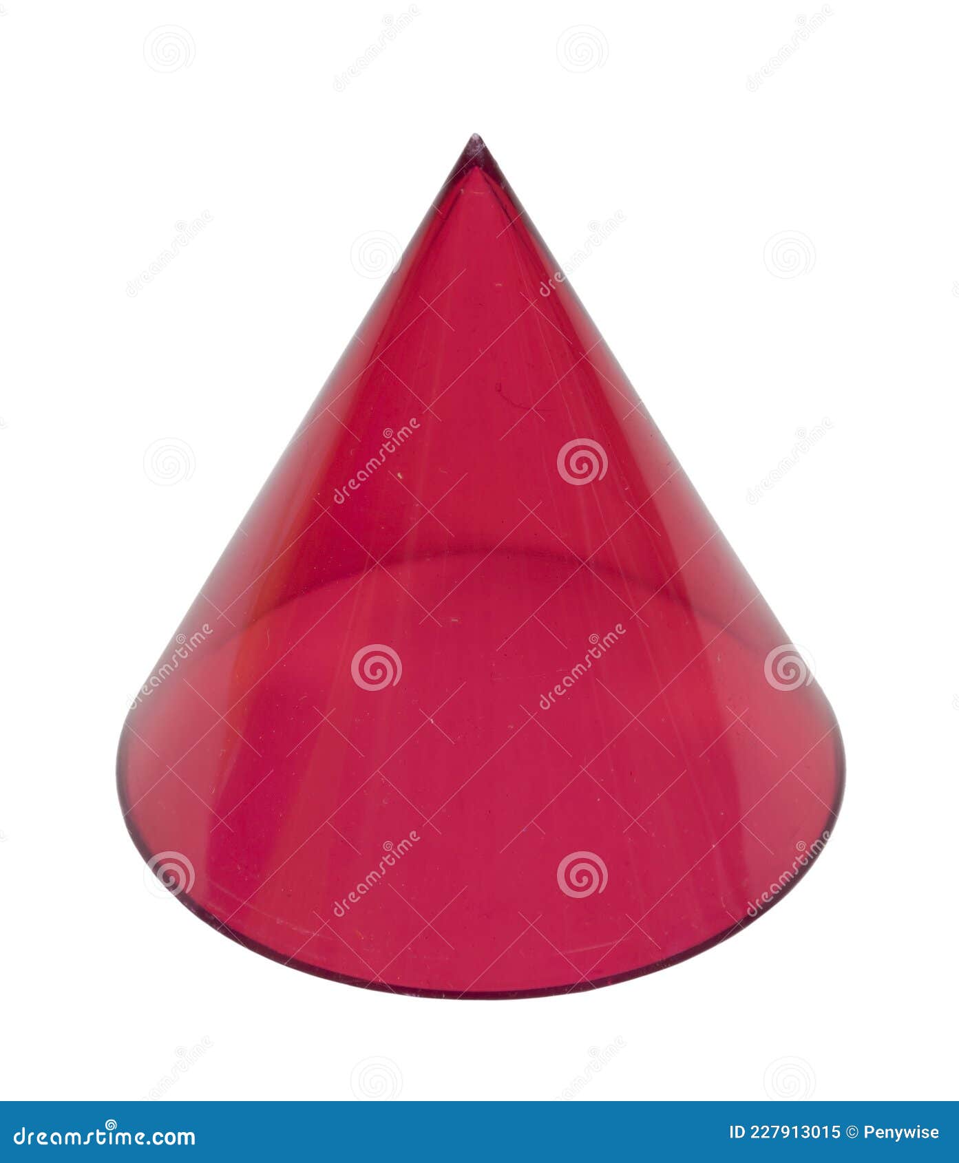 Red geometric Cone stock image. Image of purposes, cone - 227913015