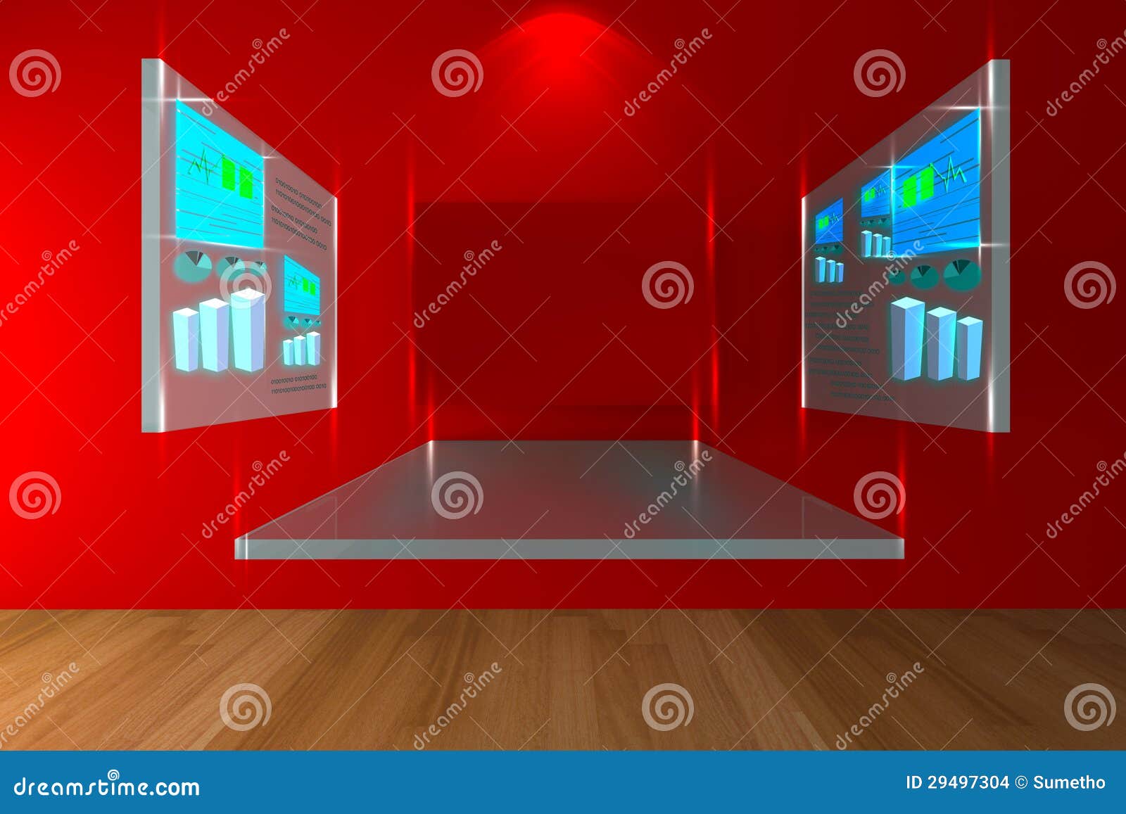 Red conference room stock illustration. Illustration of growth - 29497304
