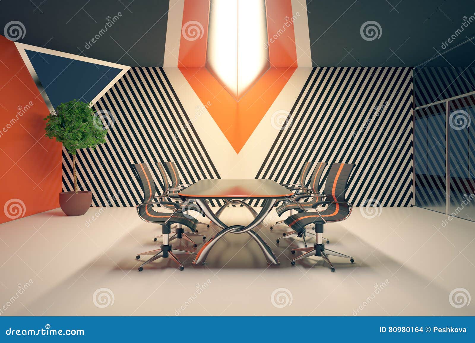 Red conference room stock illustration. Illustration of background ...