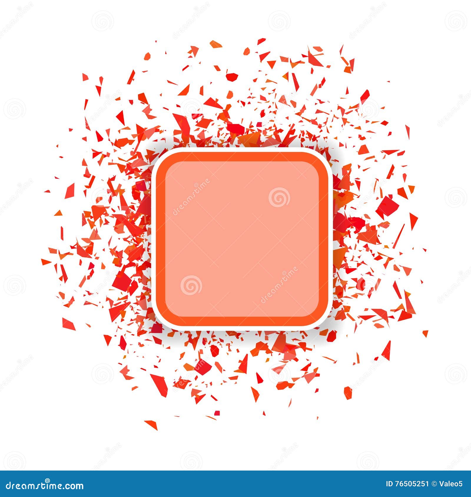 Red Confetti Banner. Set of Particles. Stock Vector - Illustration of ...