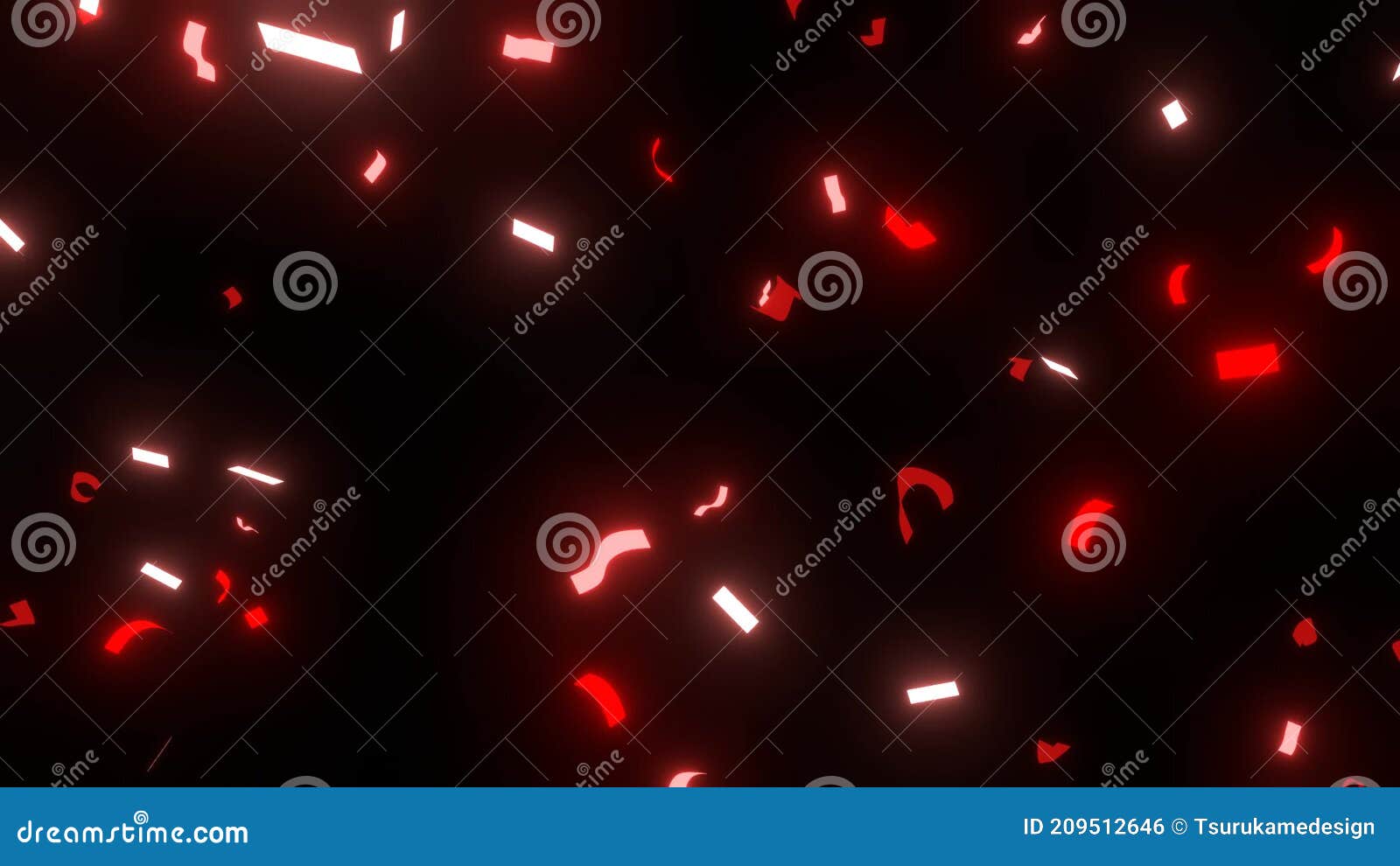 Red Confetti on Black Background. Stock Footage - Video of event, year ...