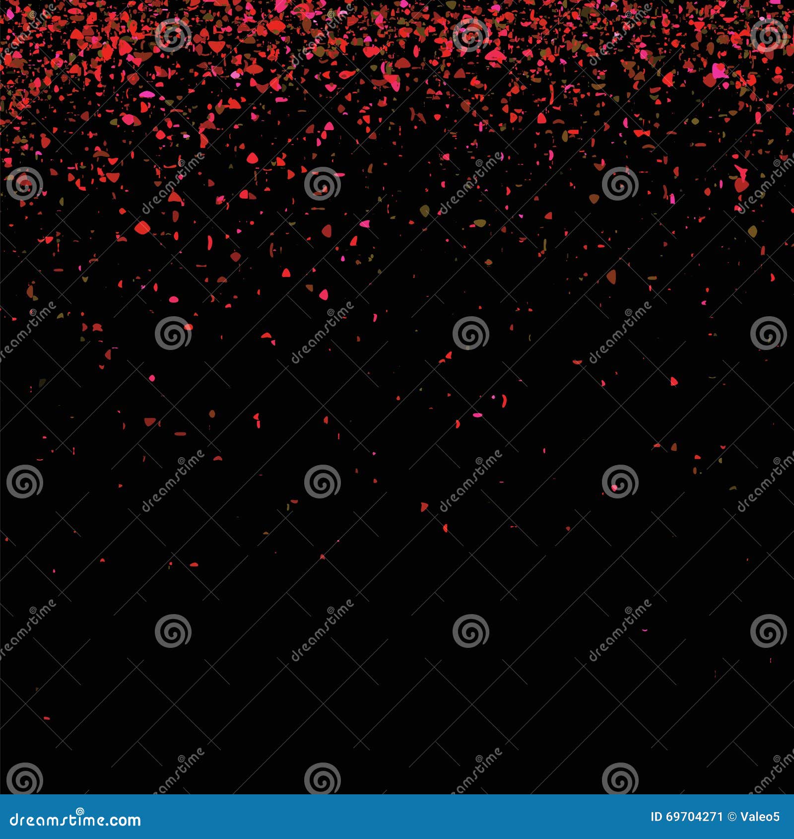 Red Confetti Isolated stock vector. Illustration of falling - 69704271