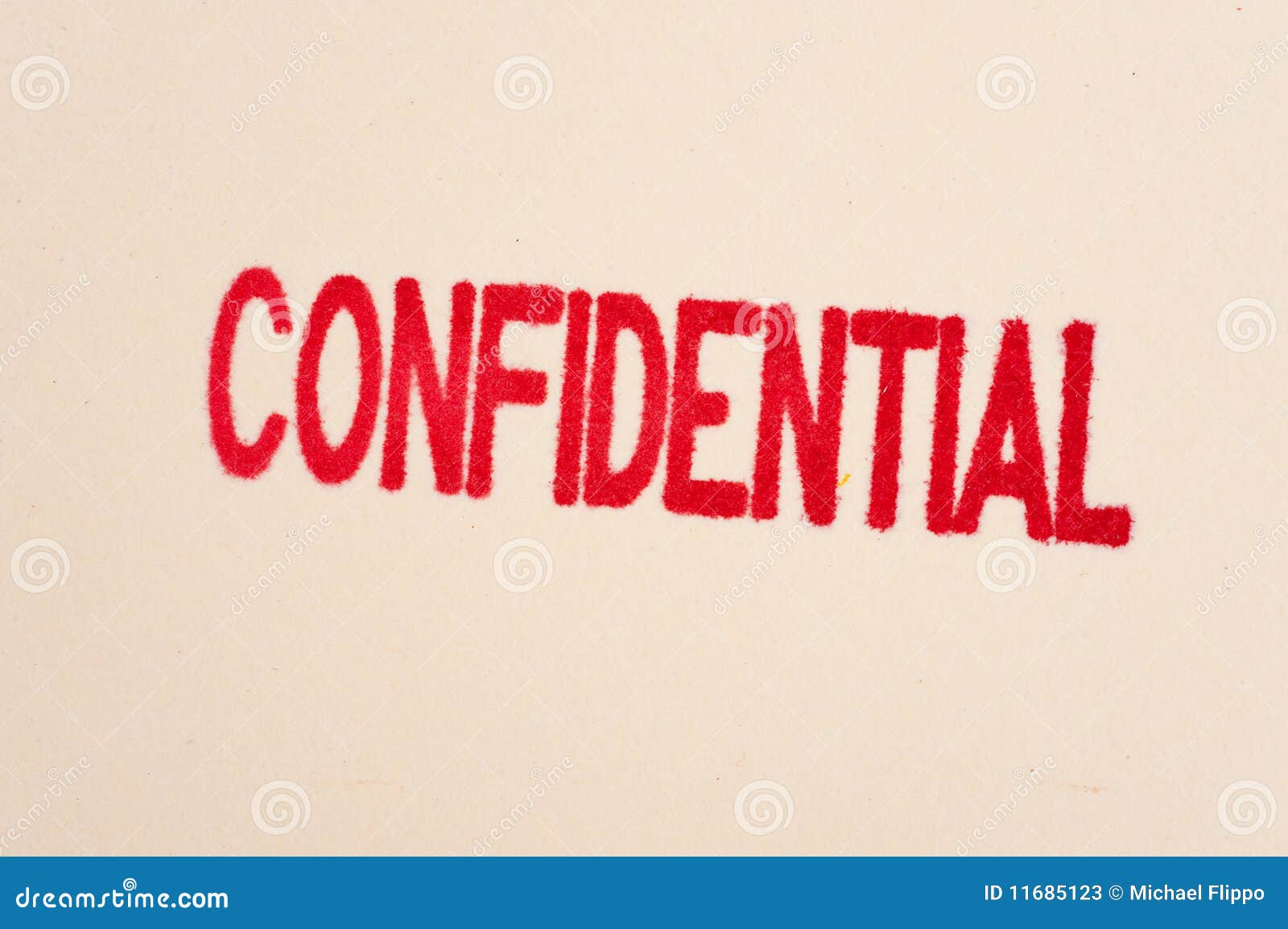 Red Confidential Stamp on a Folder Stock Image - Image of secrecy ...