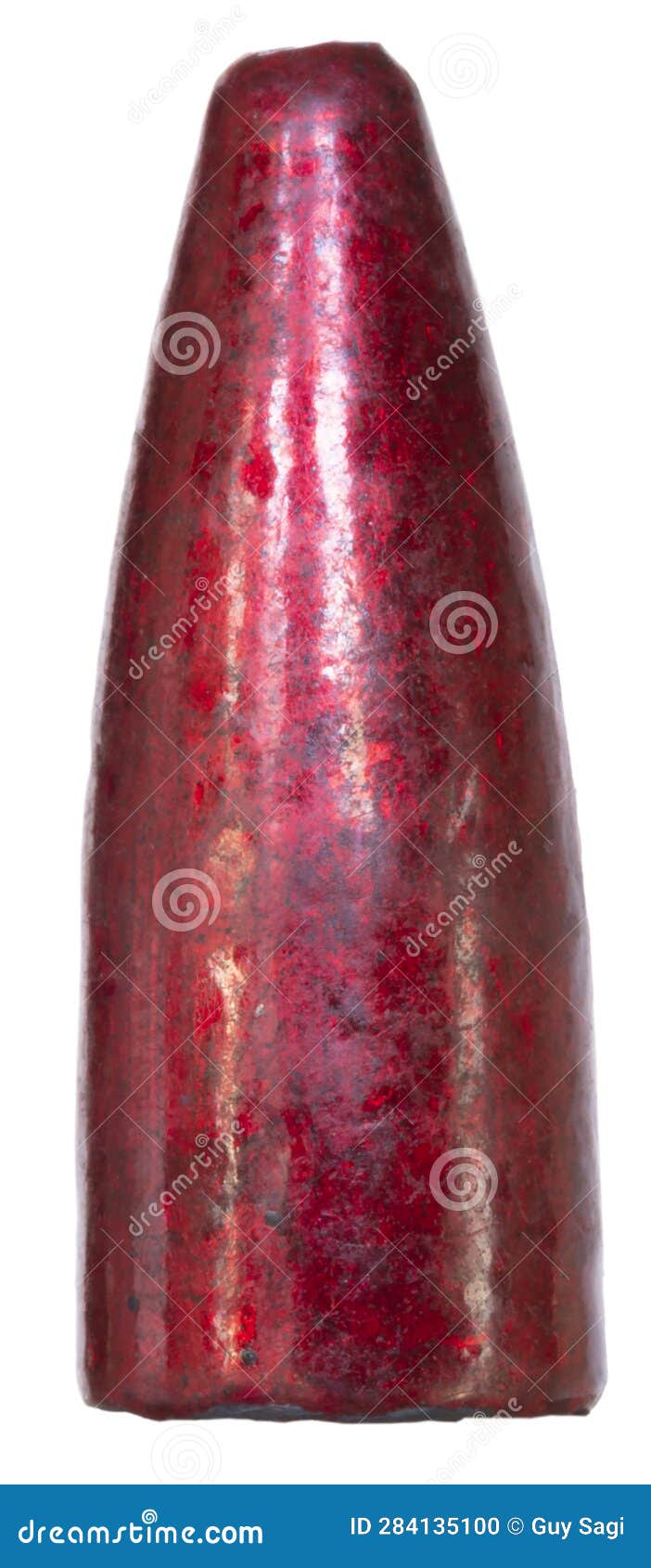 Red Conical Sinker for Fishing Stock Photo - Image of tackle, fish ...