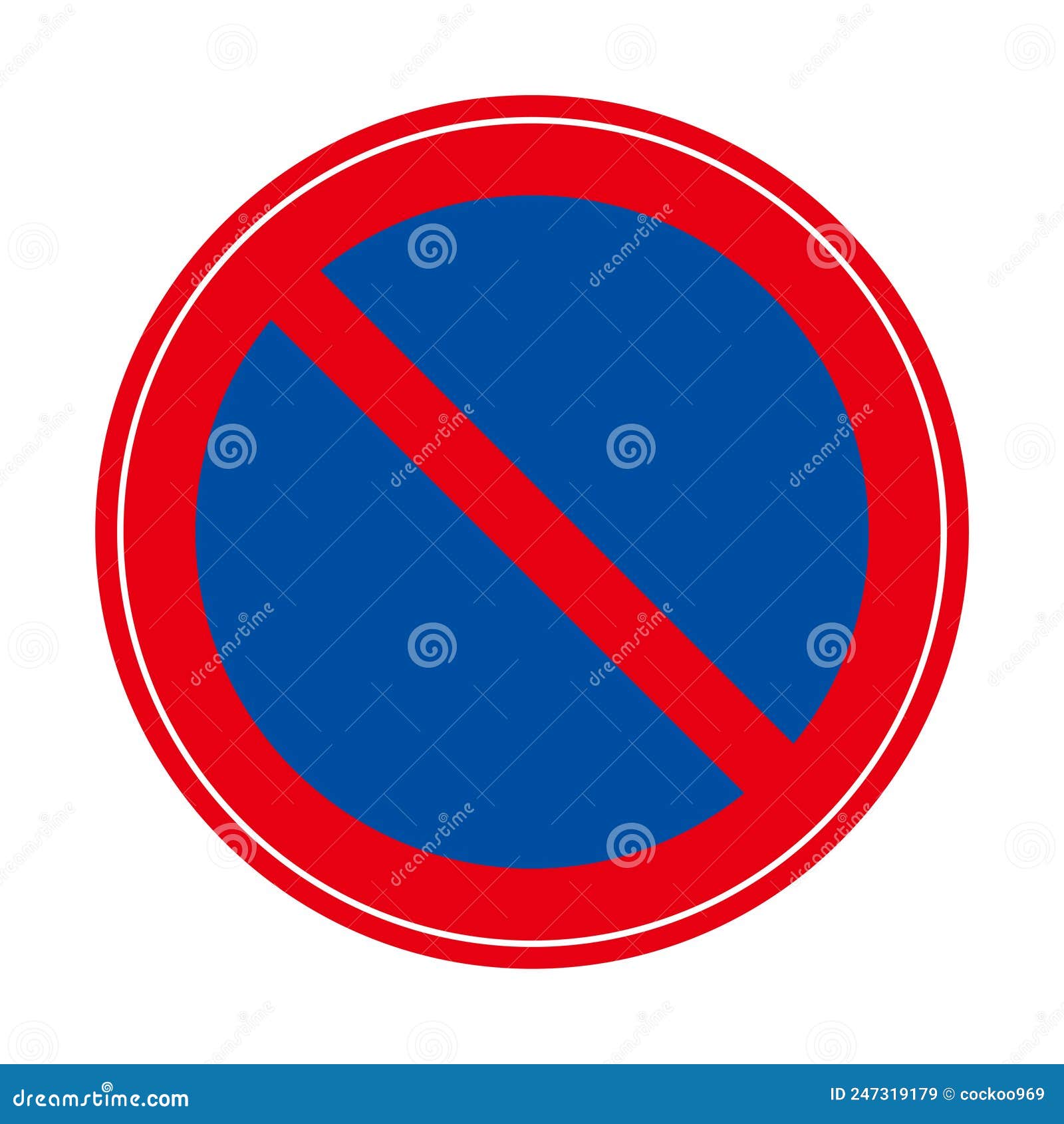 Conspicuous Two-way Traffic Road Sign Stock Photography | CartoonDealer ...