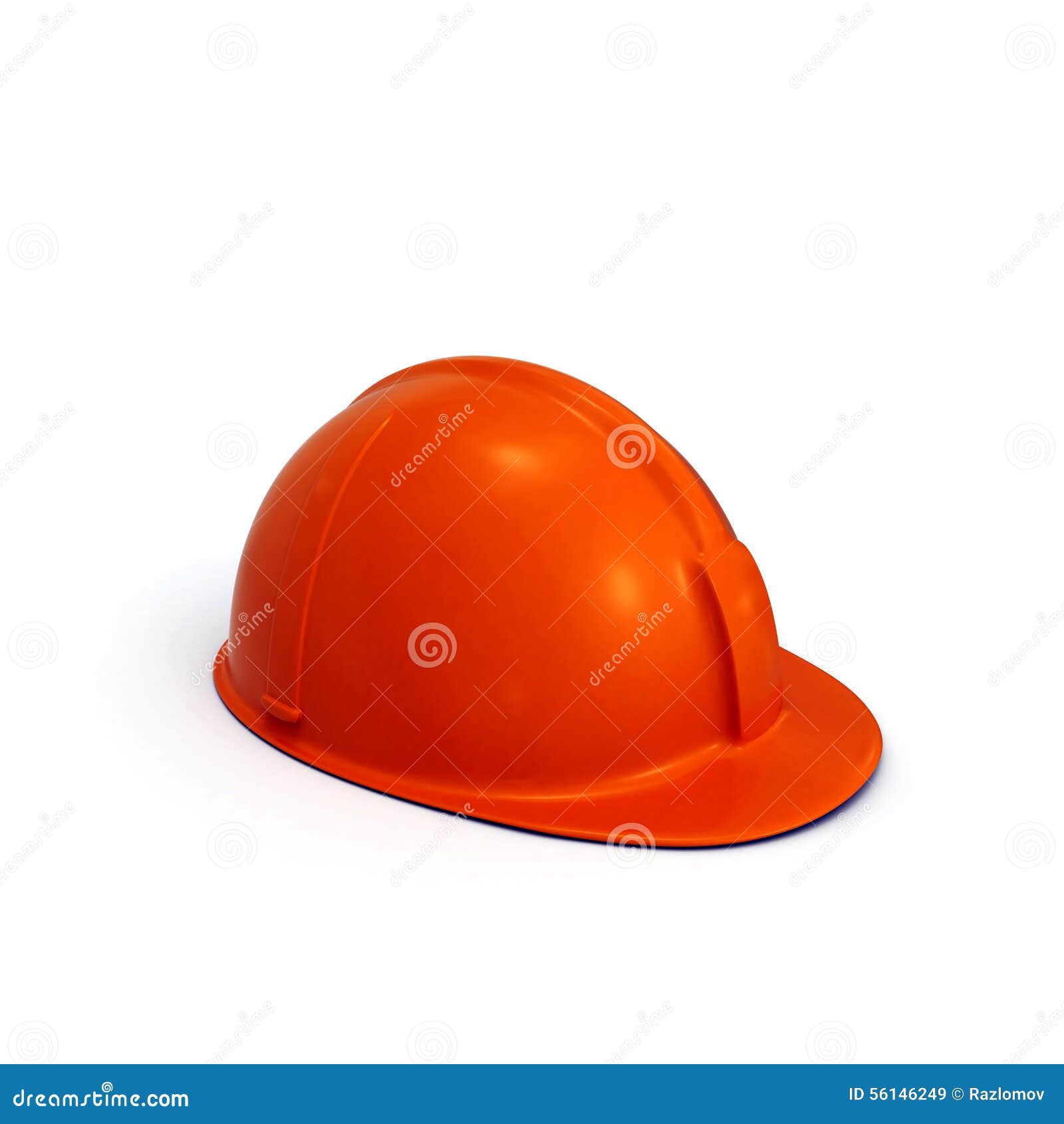 Red Constructing Helmet Side View Stock Image - Image of safety ...