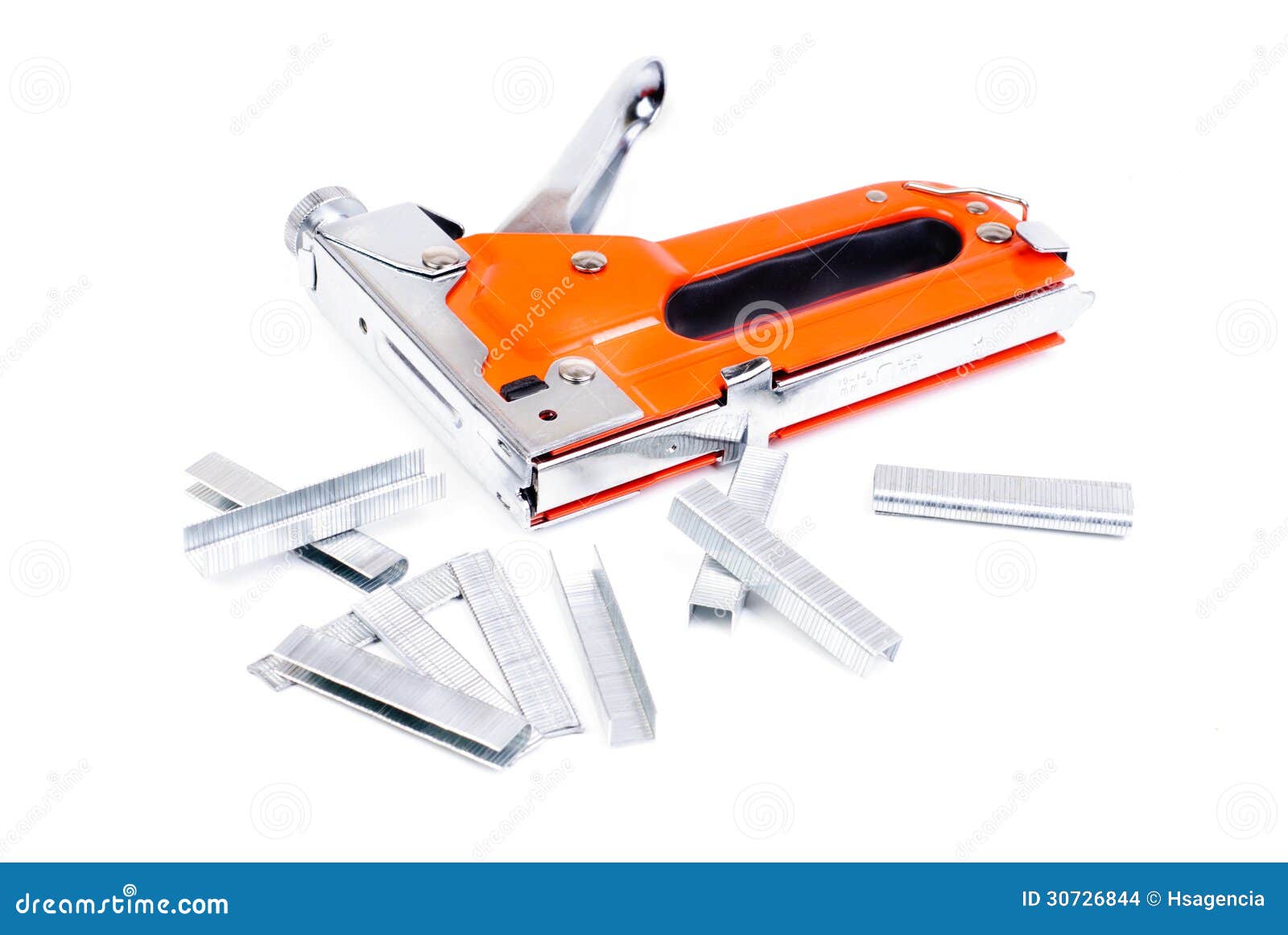 Construction Stapler On A White Background Stock Photo | CartoonDealer ...
