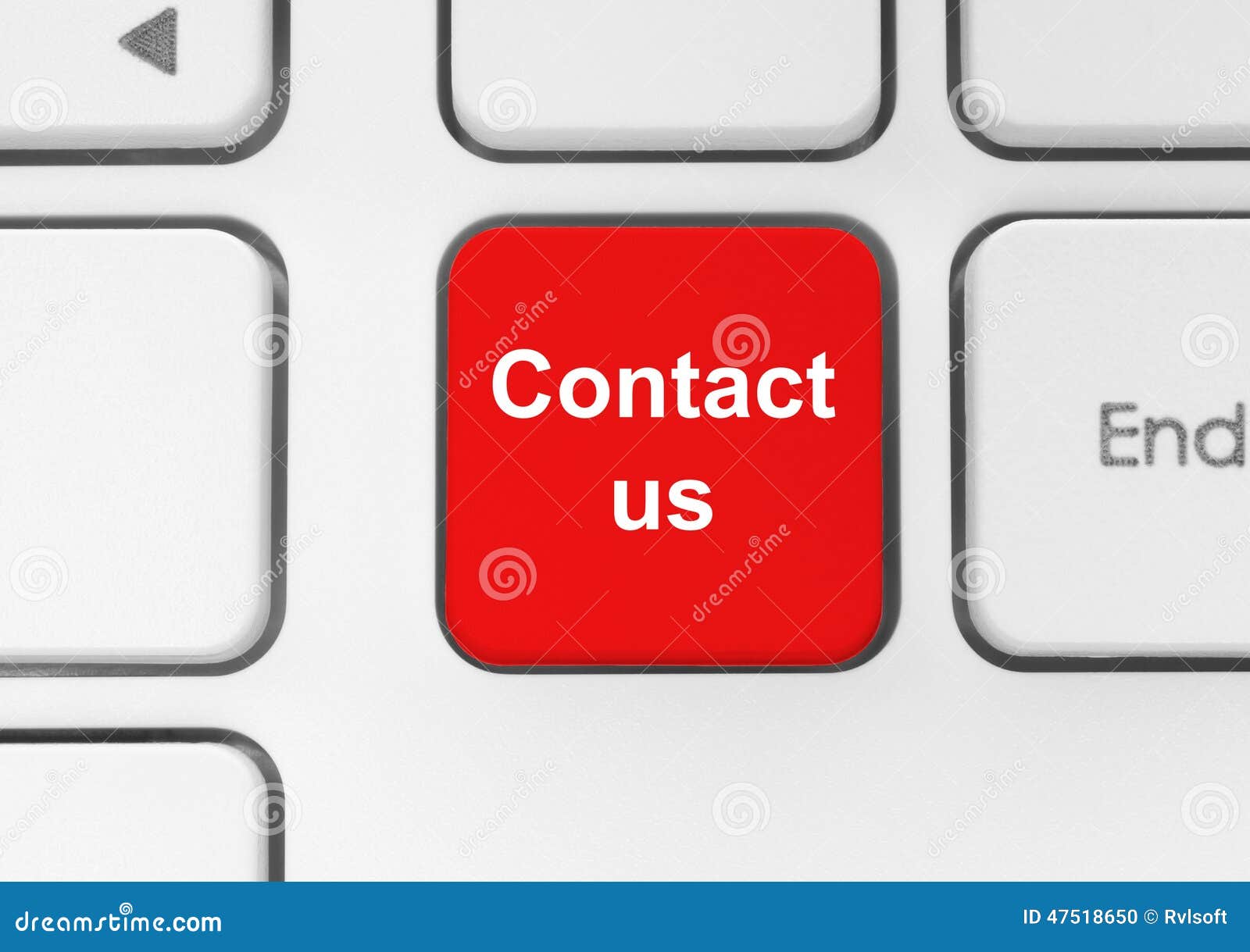 Red contact us button stock illustration. Illustration of desktop ...