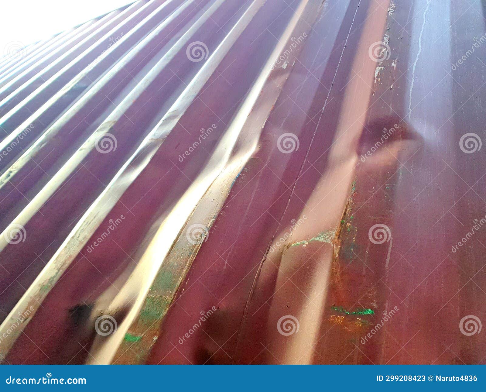 Red container with dent stock image. Image of smash - 299208423