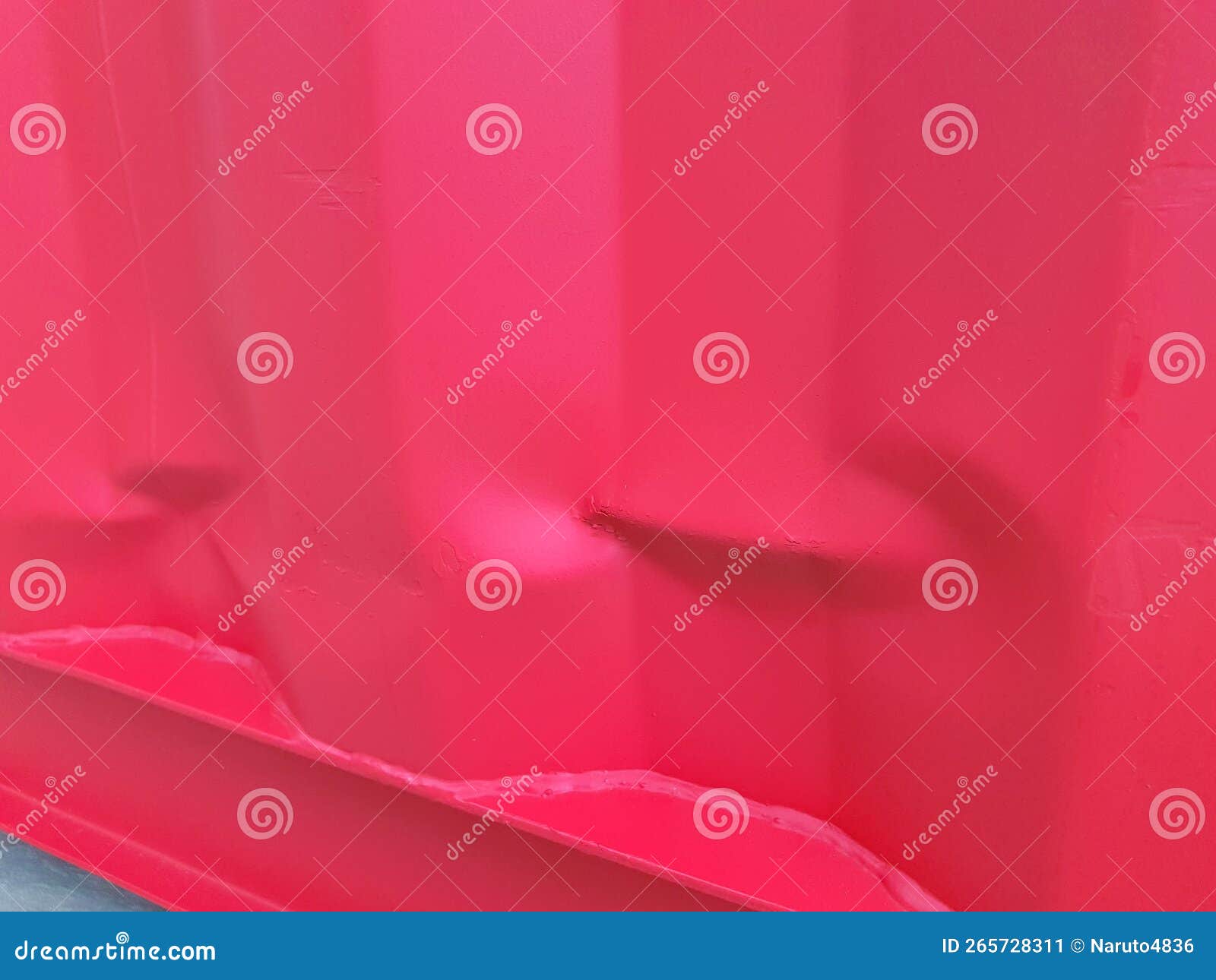 Red container with dent stock image. Image of crush - 265728311