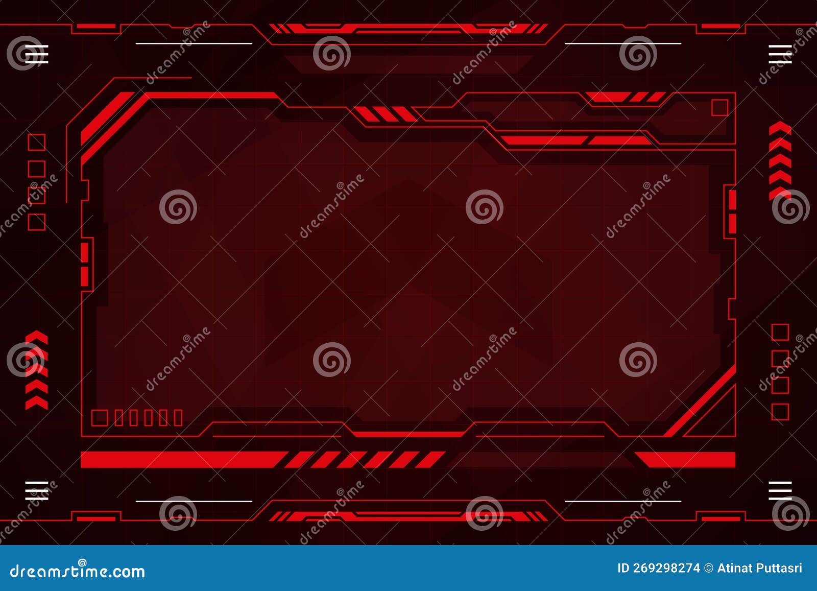 Red Control Panel Abstract Modern Technology Futuristic Interface Hud ...
