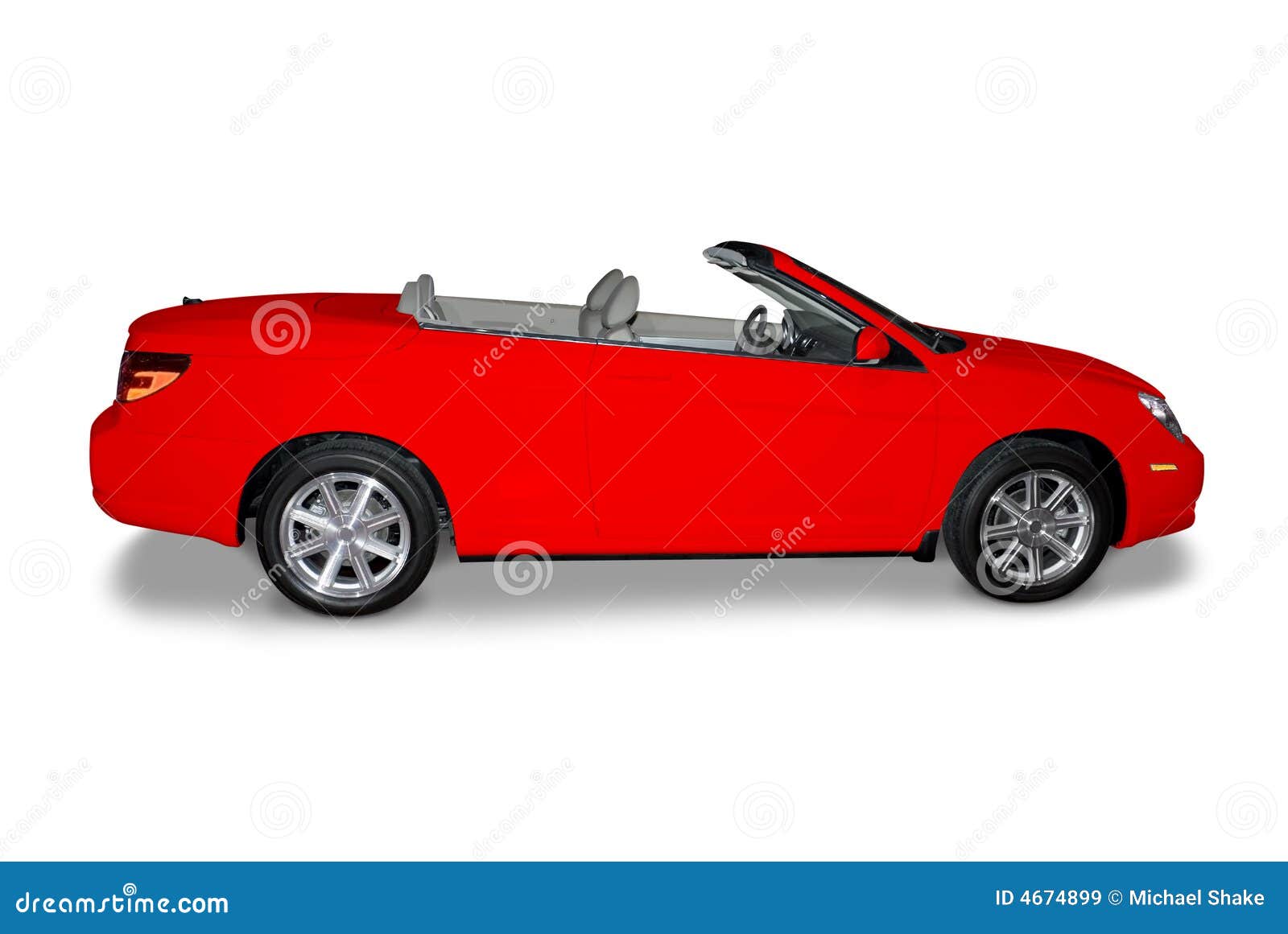 Red Convertible Car stock image. Image of white, conserve - 4674899