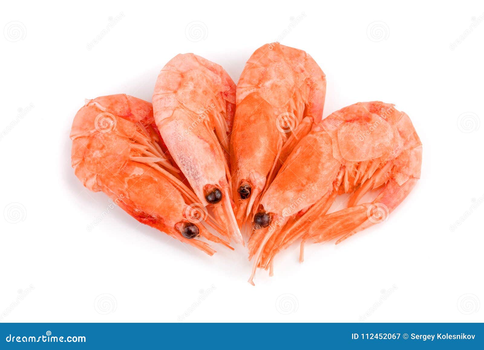 Red Cooked Prawn or Shrimp Isolated on White Background Stock Image ...