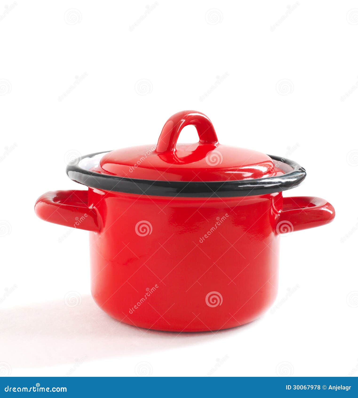 Red cooking pot stock photo. Image of closeup, metal - 30067978