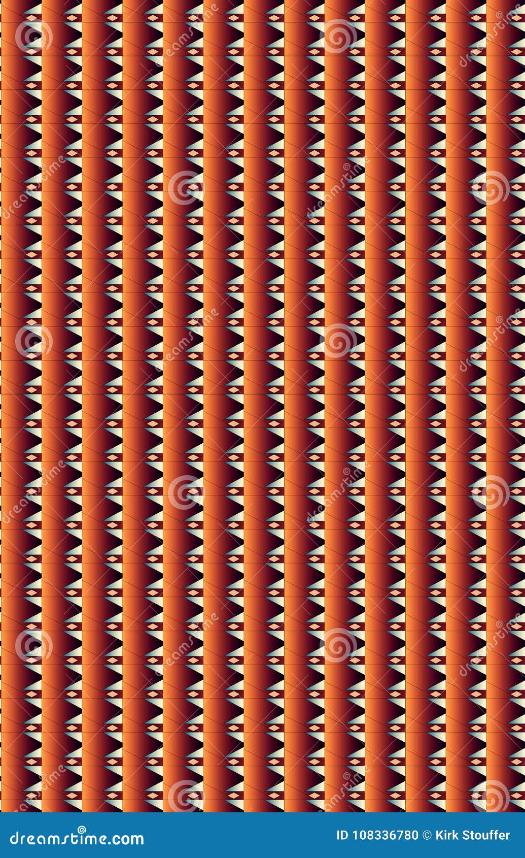 A Red Copper Predominantly Vertical Pattern. Stock Illustration ...