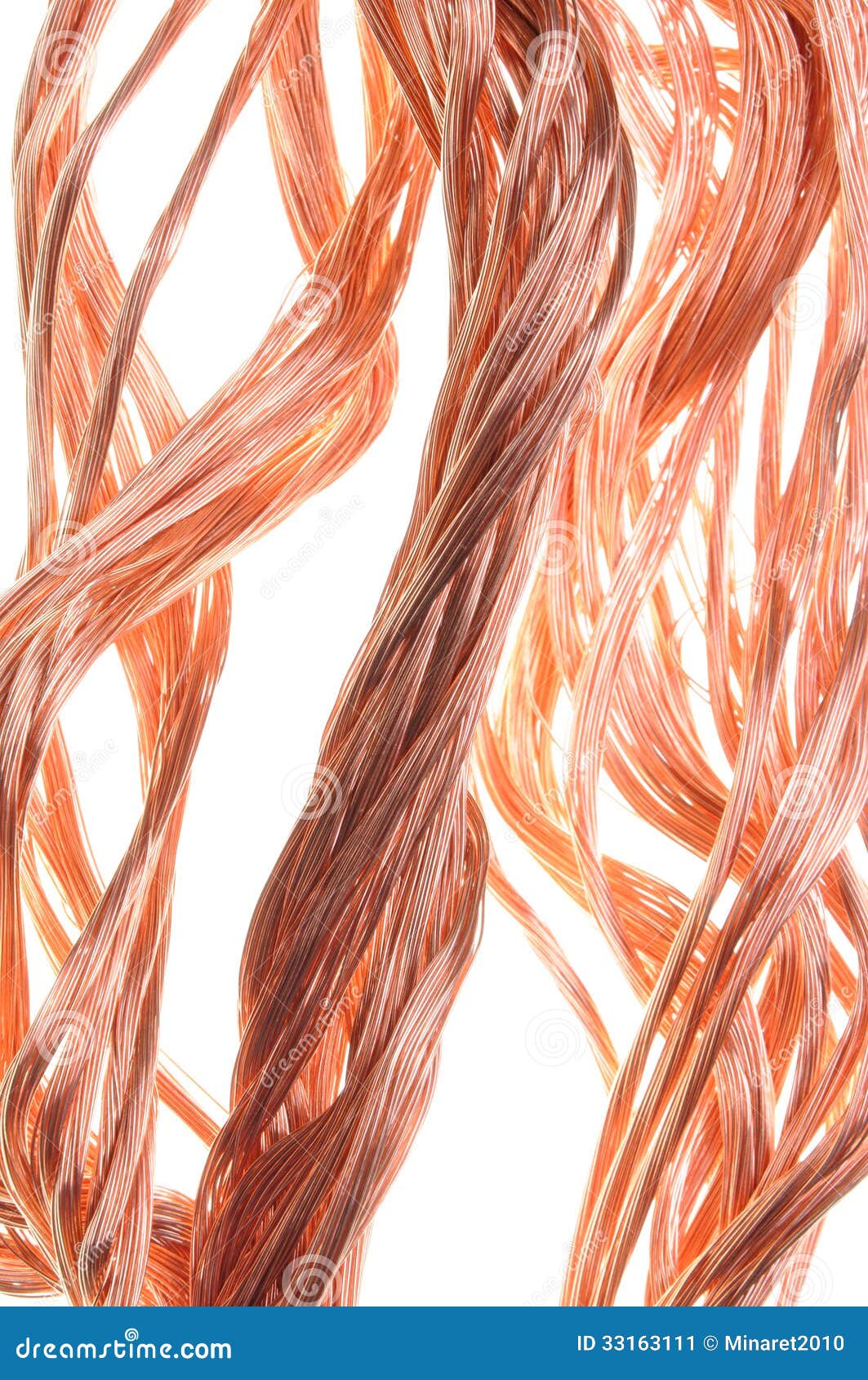 Red copper wire stock image. Image of equipment, cool - 33163111