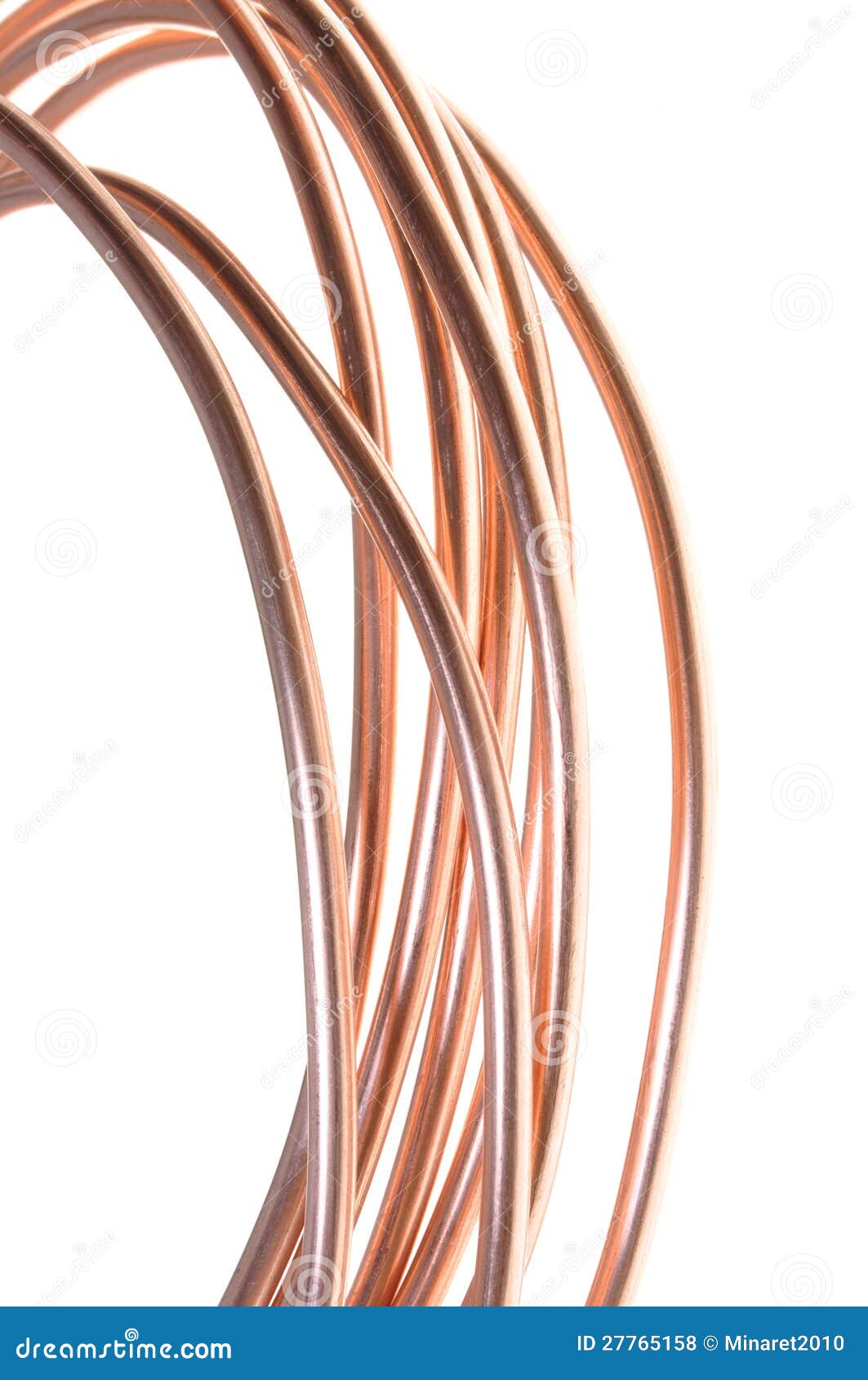 Red copper wire industry stock photo. Image of manufacture - 27765158