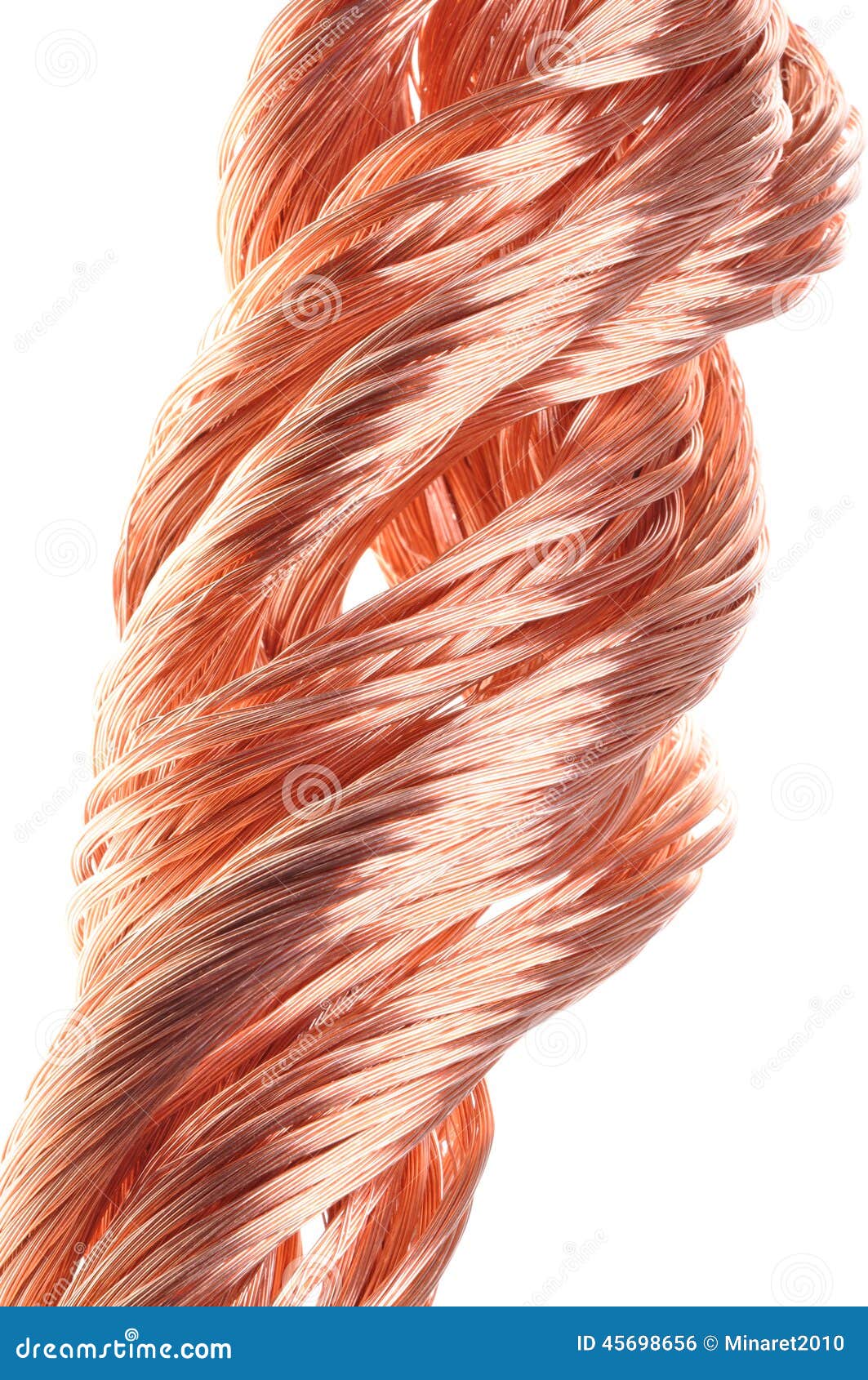 Red copper wire industry stock photo. Image of abstract - 45698656