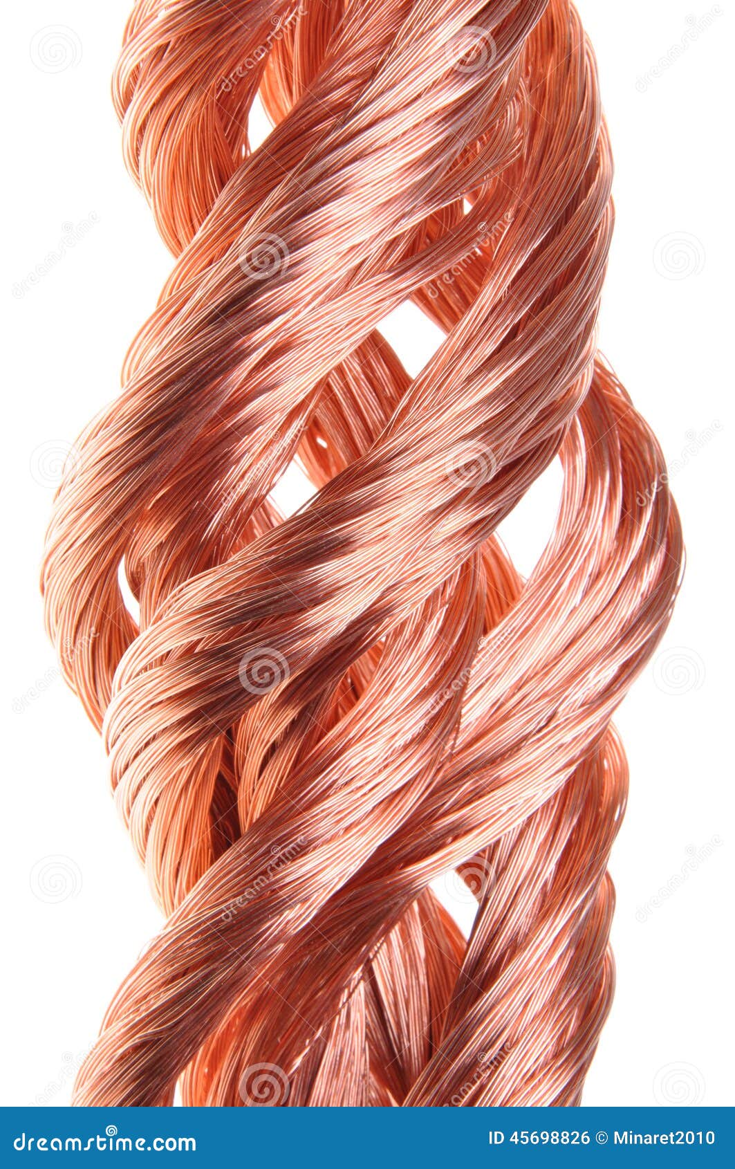 Red copper wire industry stock photo. Image of computer - 45698826