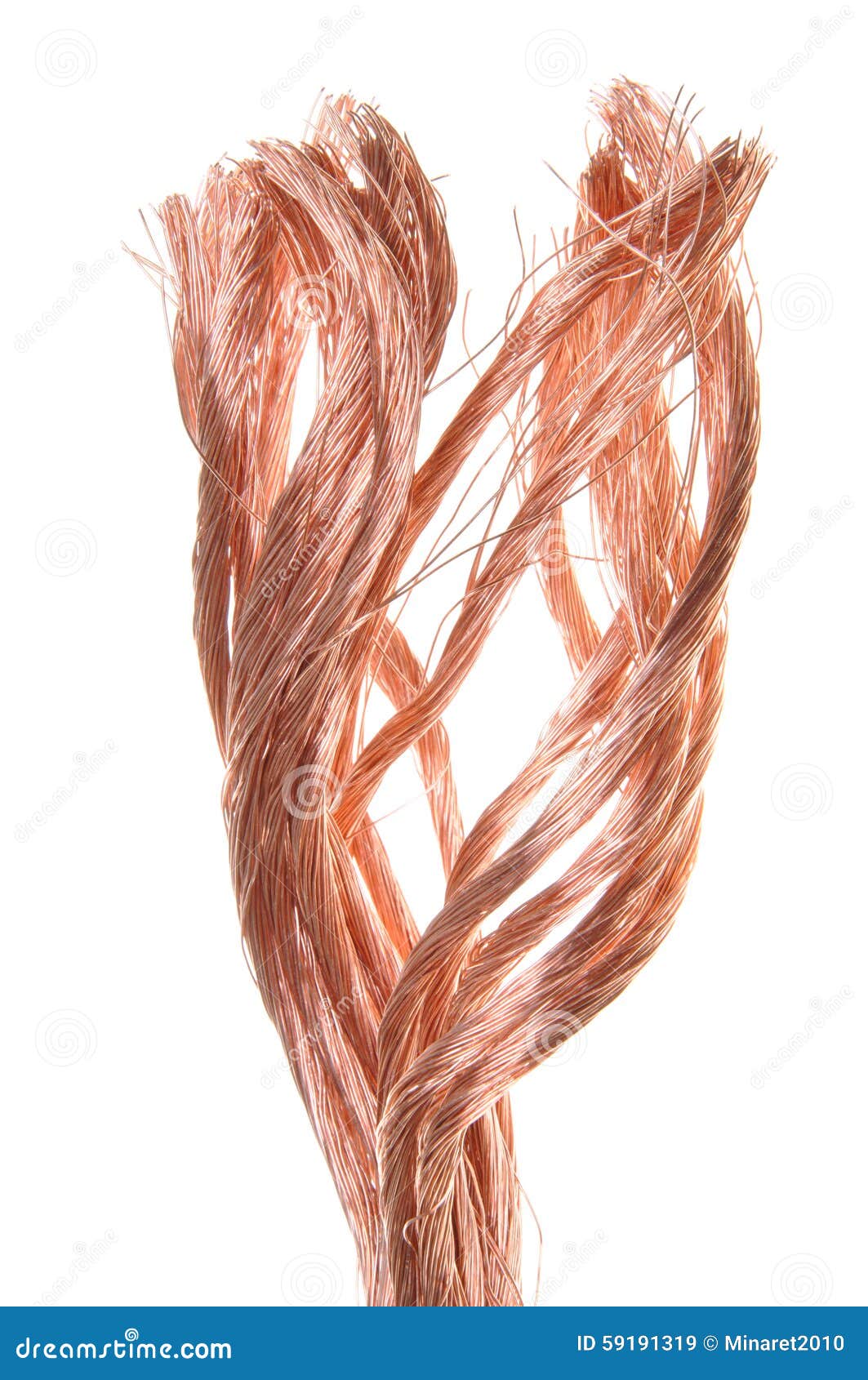 Red copper wire stock image. Image of electrician, expensive - 59191319