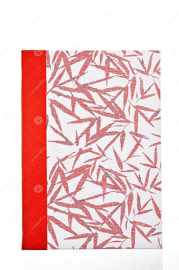 Red copybook template stock photo. Image of elastic, ribbon - 70998458