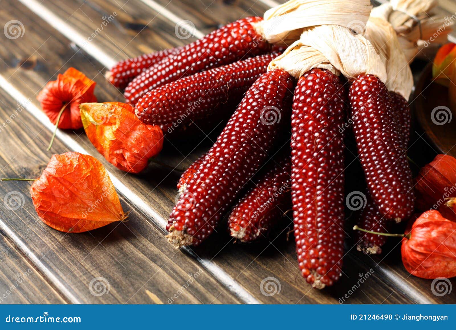 RED CORN COB stock photo. Image of vegetable, husk, masa - 21246490