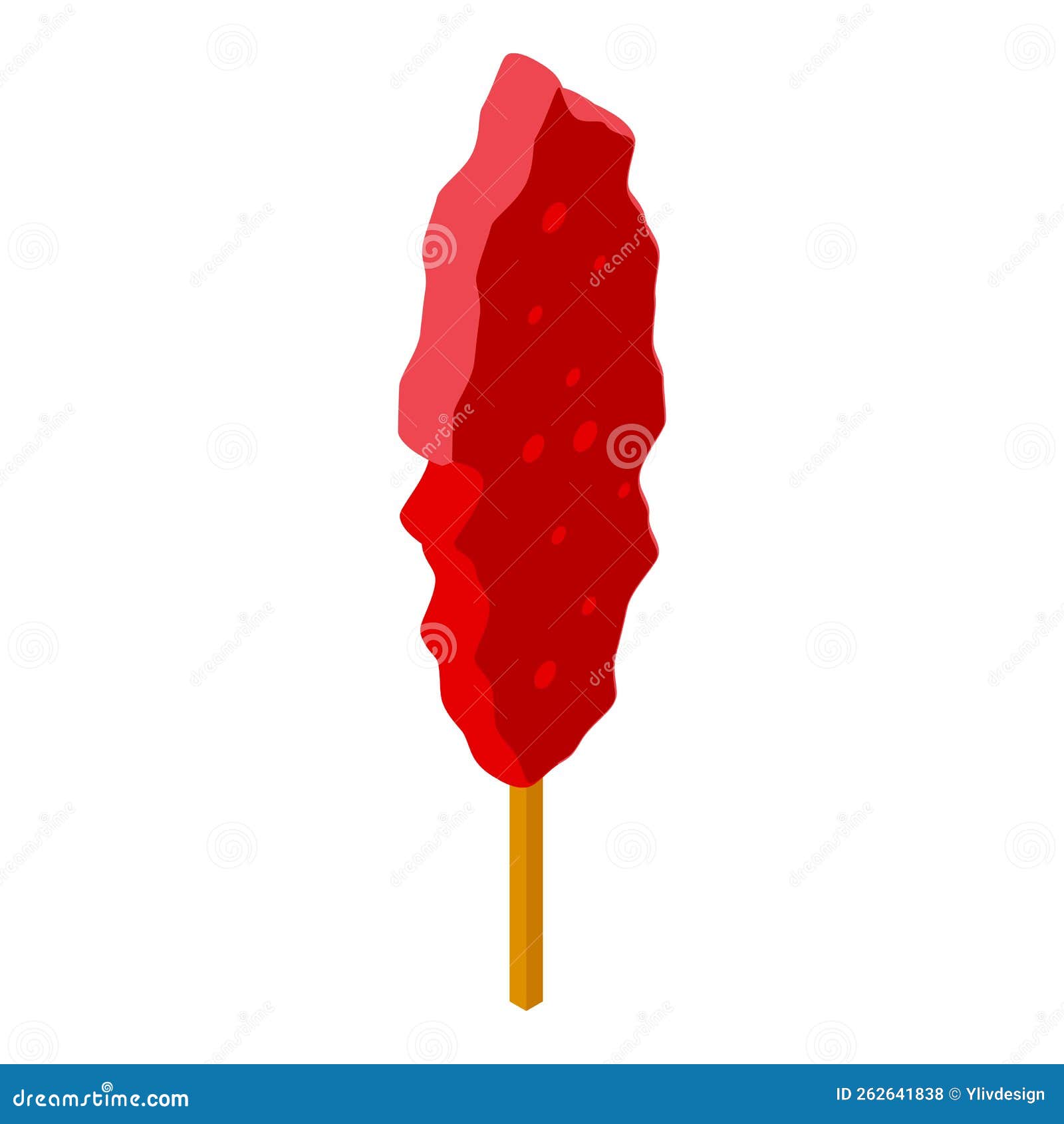 Red Corn Dog Icon Isometric Vector. Hot Food Stock Vector ...