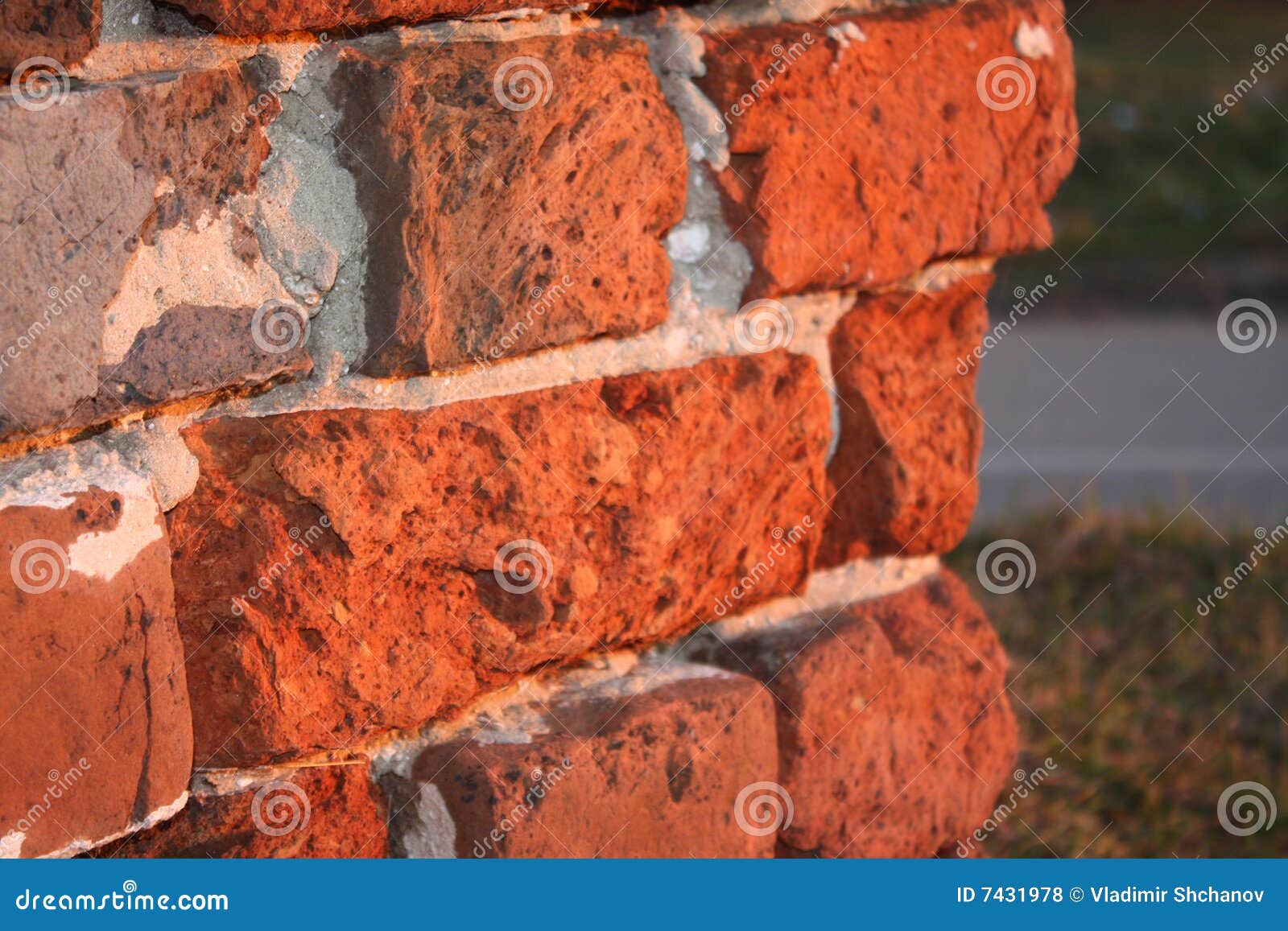 Red corner stock photo. Image of yellow, white, brick - 7431978