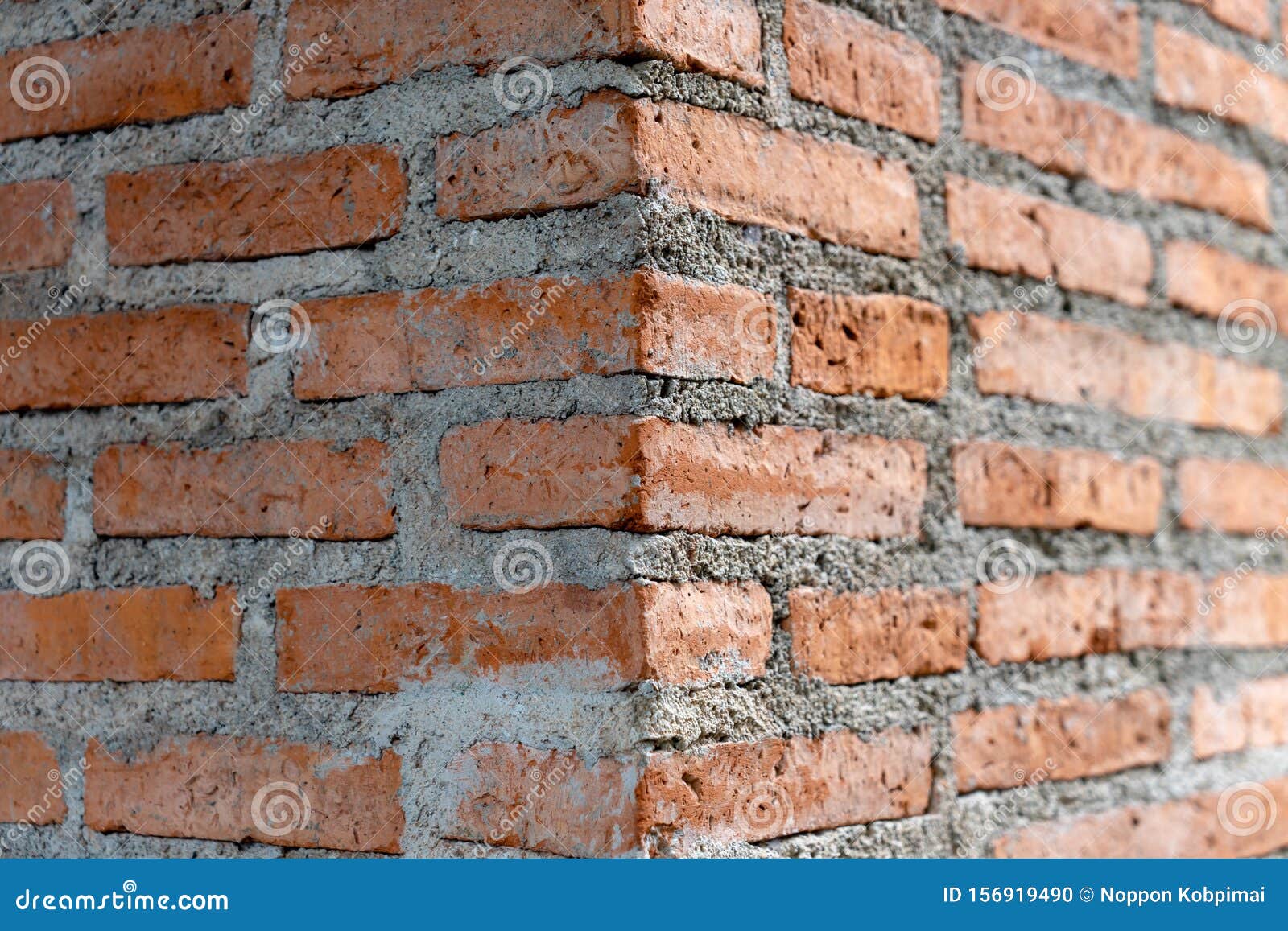 Red Corner Brick Wall Architecture Design Pattern for Exterior ...