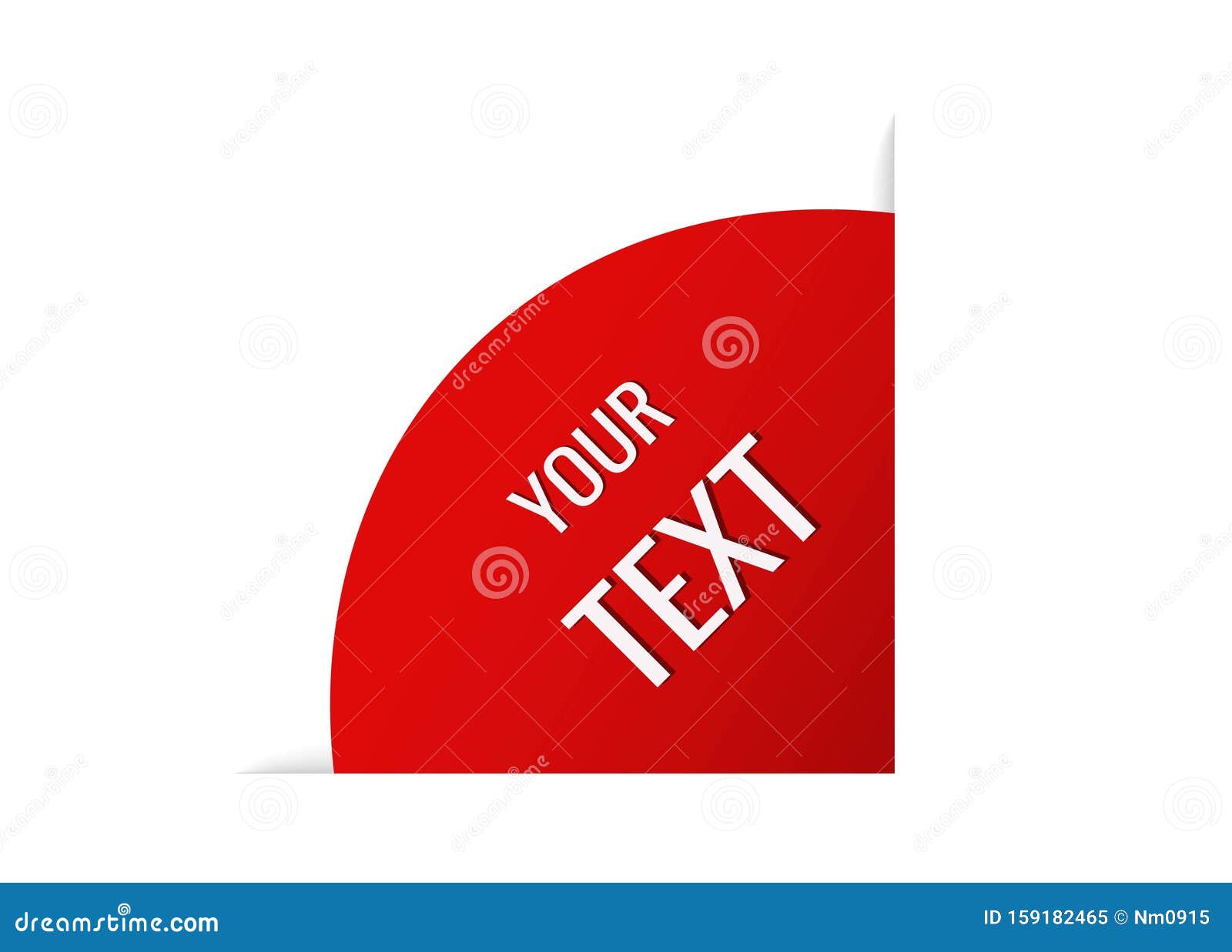 Red Corner Label Design. Rounded Tag Banner Template Stock Vector ... Red Corner Label Design. Rounded Tag Banner Template Stock Vector ...