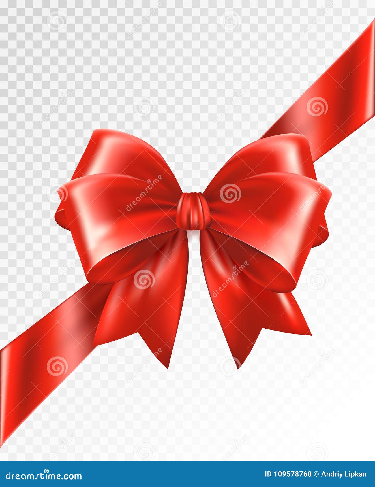 Red Corner Ribbon with Bow - Vector Design Element Stock Vector ...