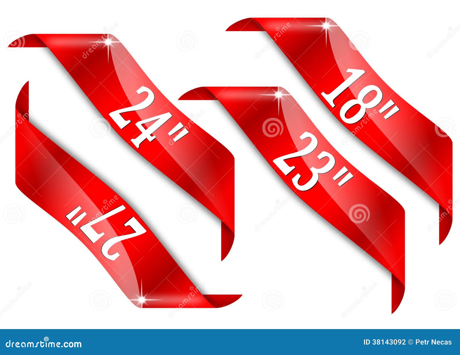 Red Corners with Signs for Diagonal Monitor Screen Stock Illustration ...