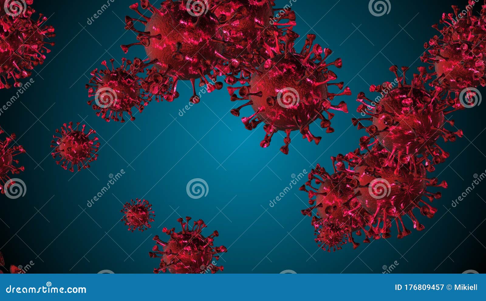 Red coronavirus cells stock illustration. Illustration of cells - 176809457