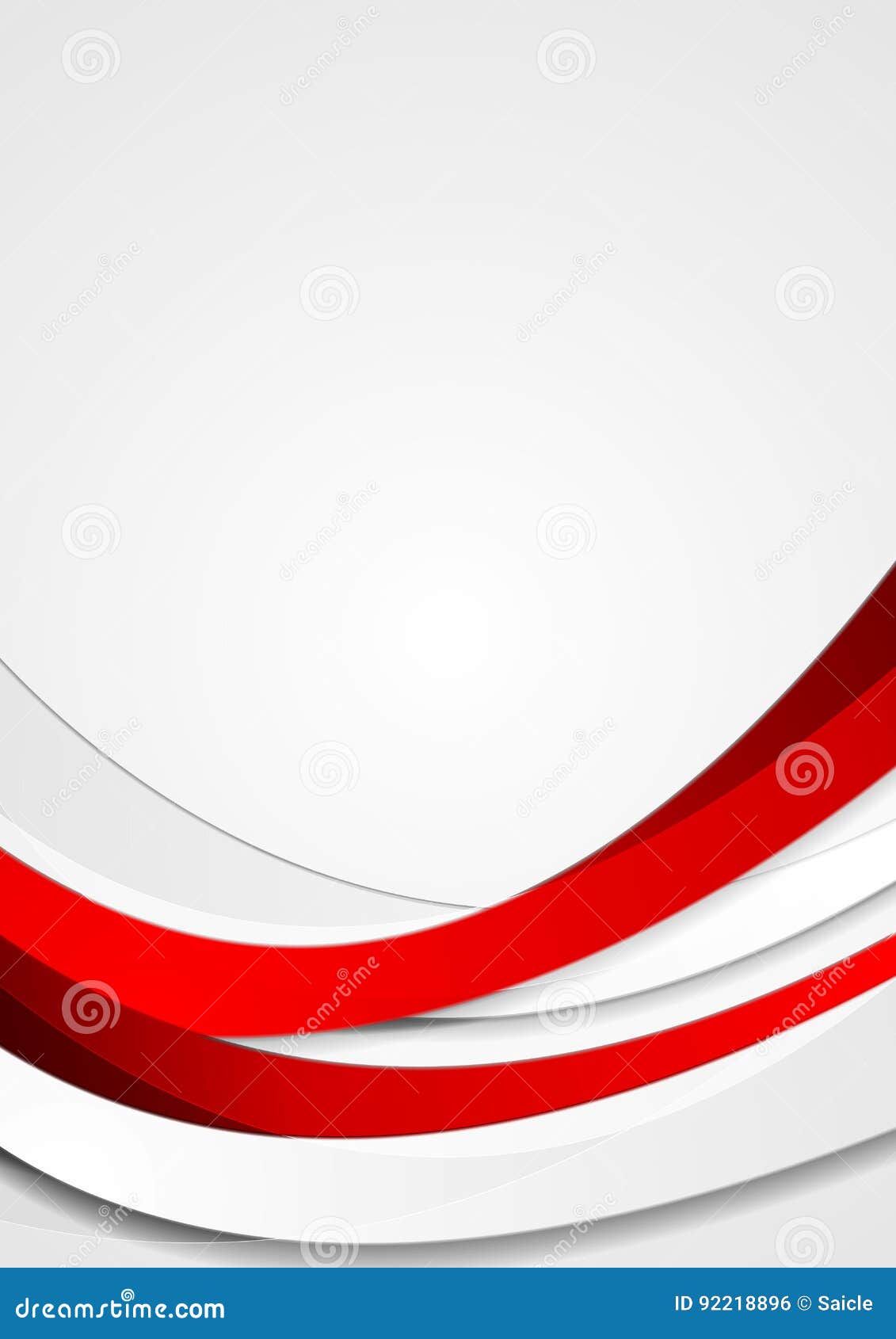 Red Corporate Waves Abstract Flyer Background Stock Vector ...