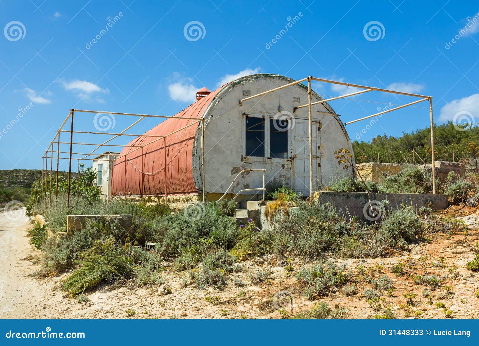 Red corrugated iron hut stock image. Image of national - 31448333