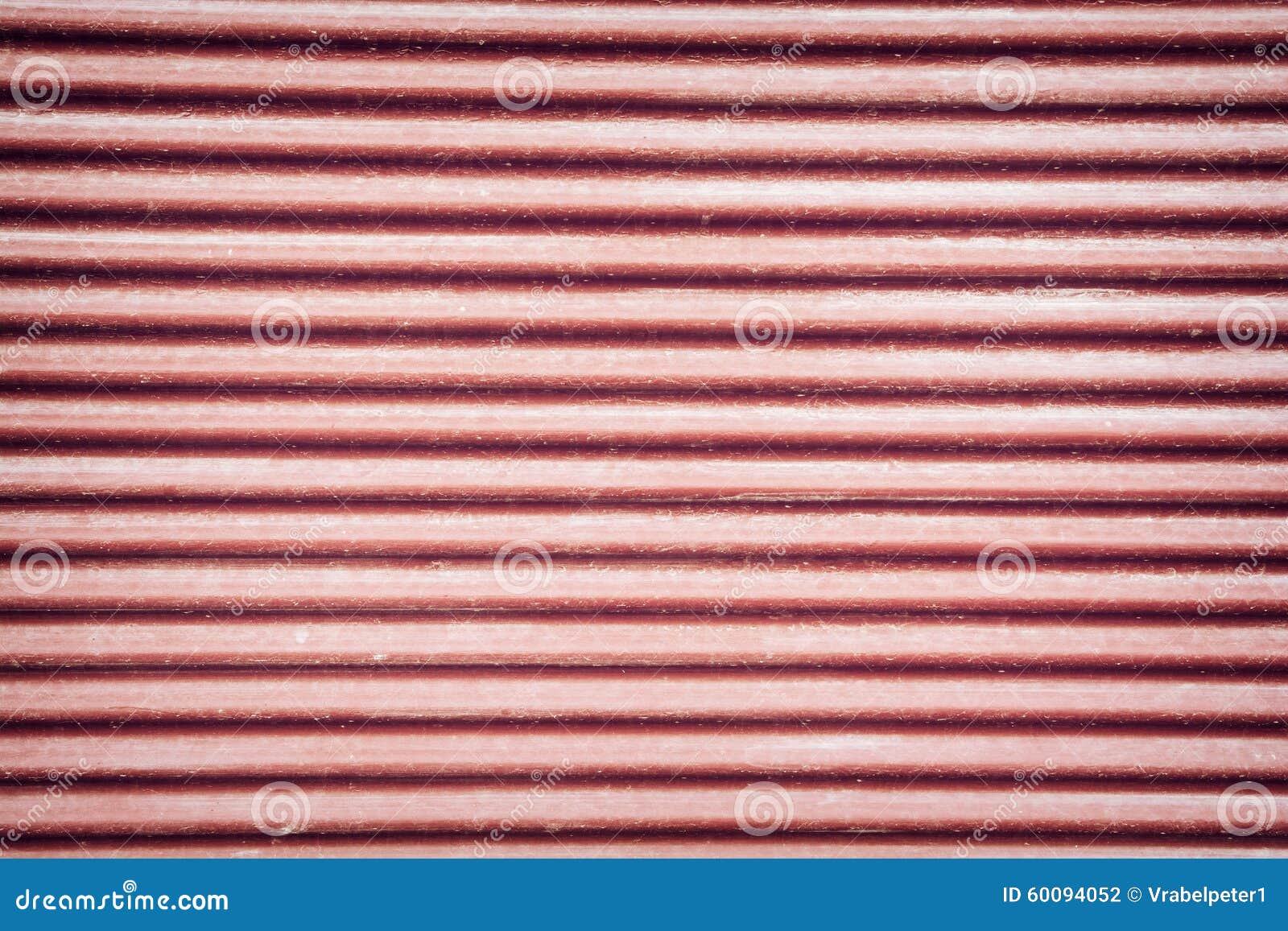 Red corrugated metal sheet stock photo. Image of steel - 60094052