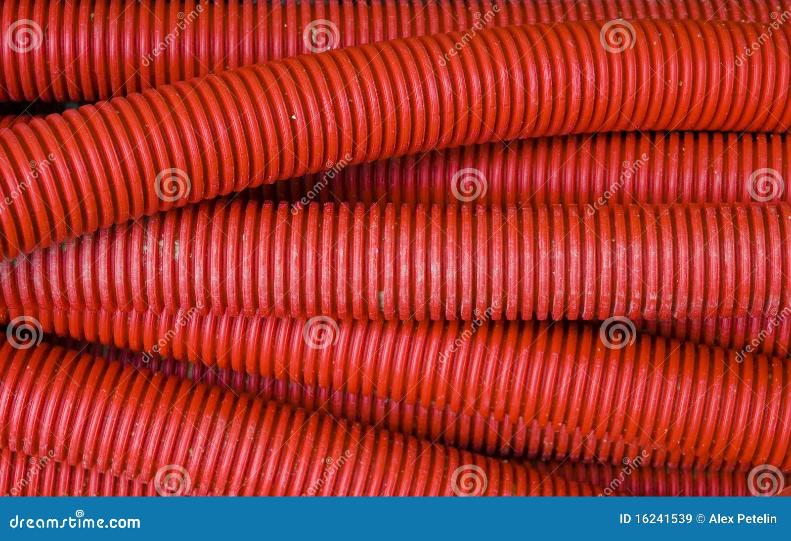 Red corrugated pipe stock image. Image of household, cold - 16241539