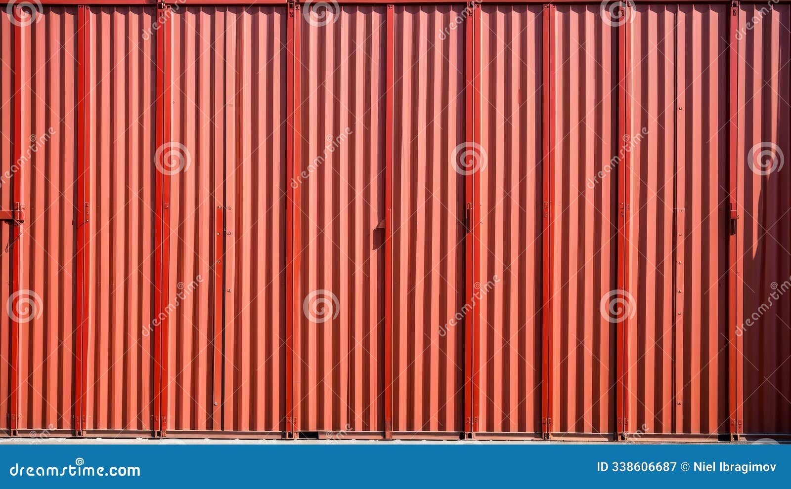 Red Corrugated Sheet Metal Texture for Roof or Wall Design Stock Image ...