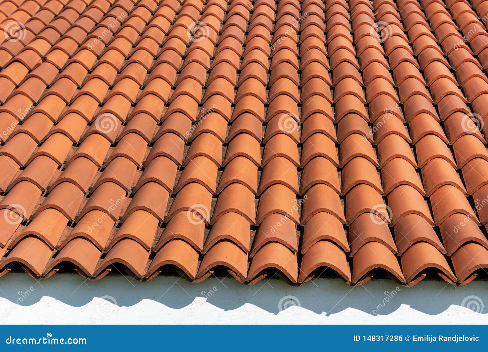 Elegant Roof Design: Red Corrugated Tiles and Textured Shingles ...