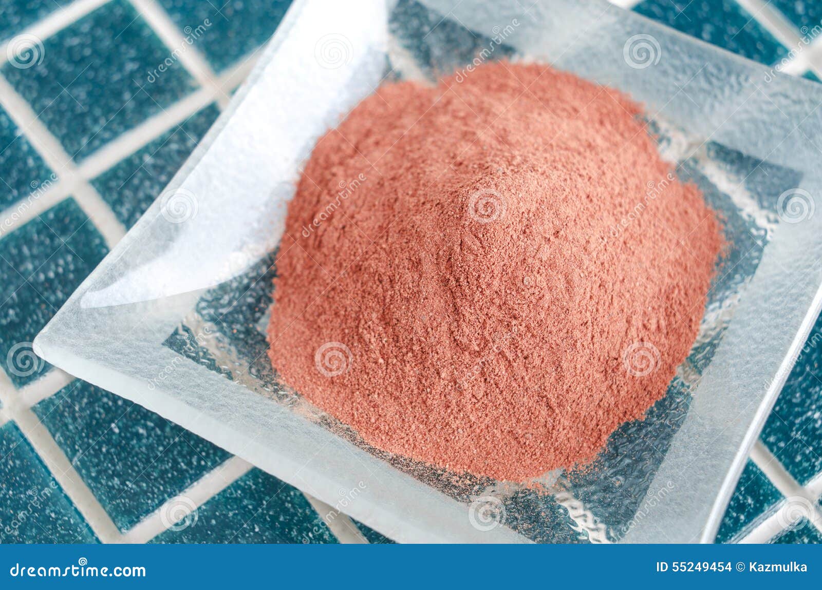Red cosmetic clay powder stock photo. Image of natural - 55249454