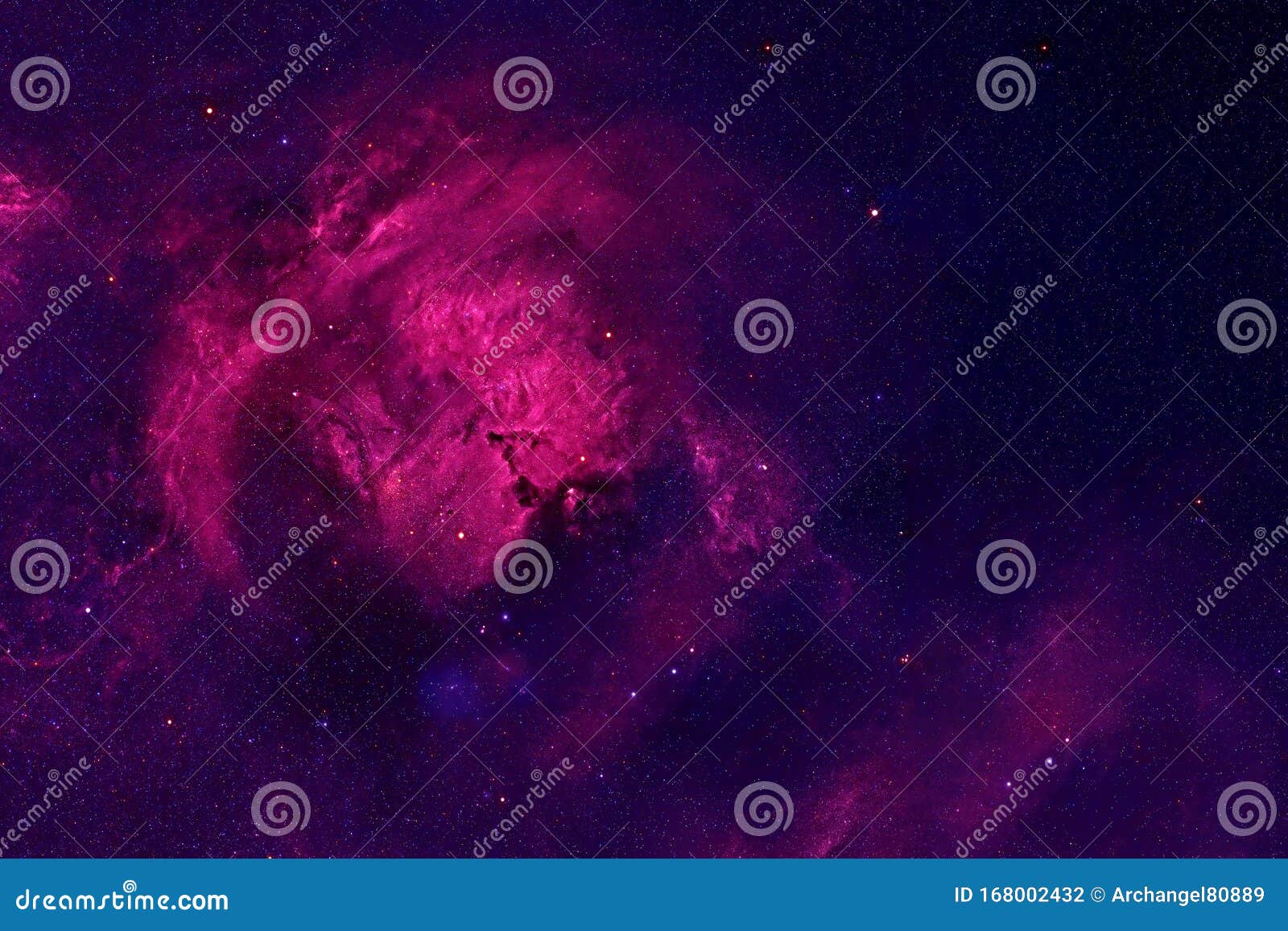 Red Cosmic Nebula, Deep Space. Elements of this Image Were Furnished by ...